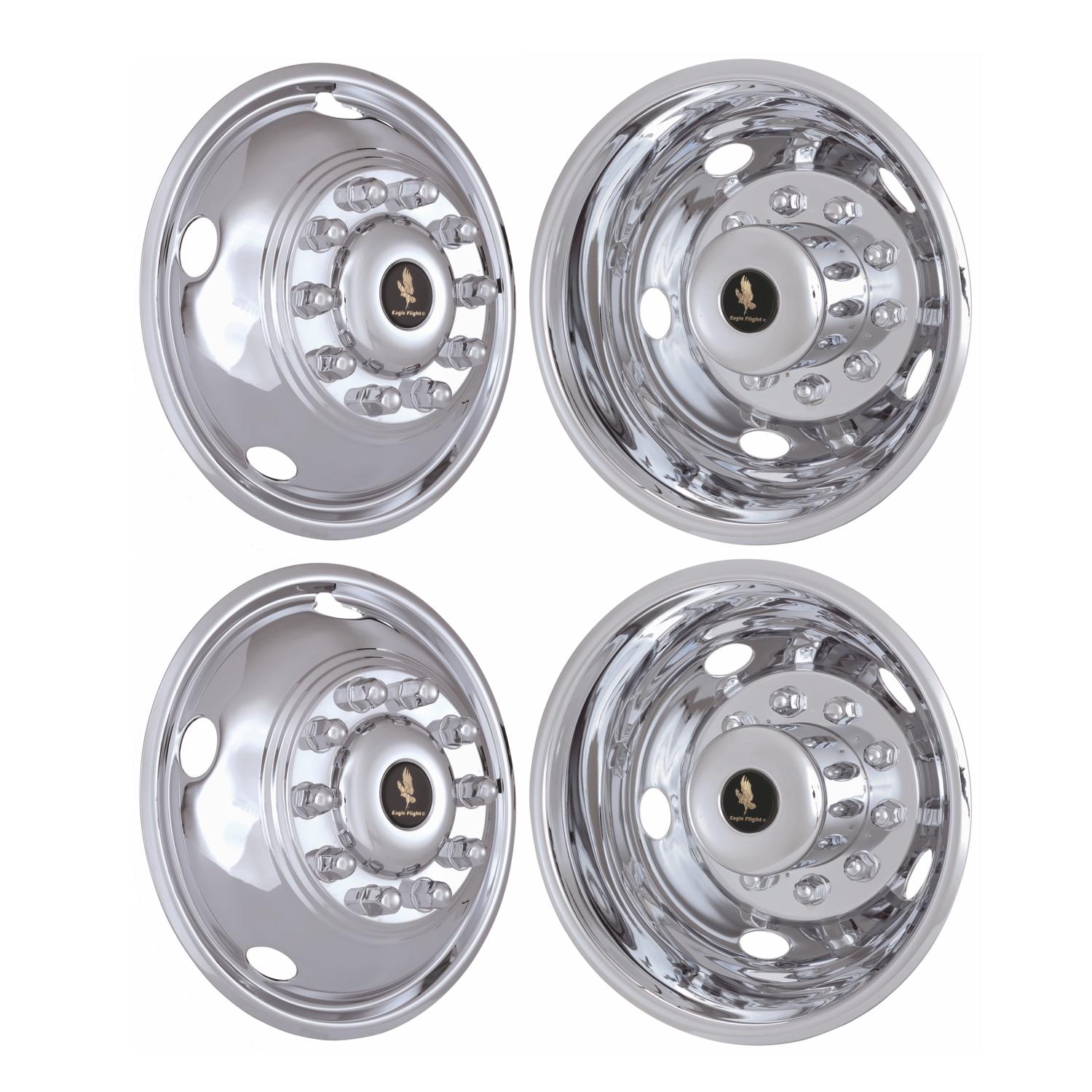 Eagle Polished Stainless Steel 19.5in Wheel Cover/Hub Cap 4 Piece ...