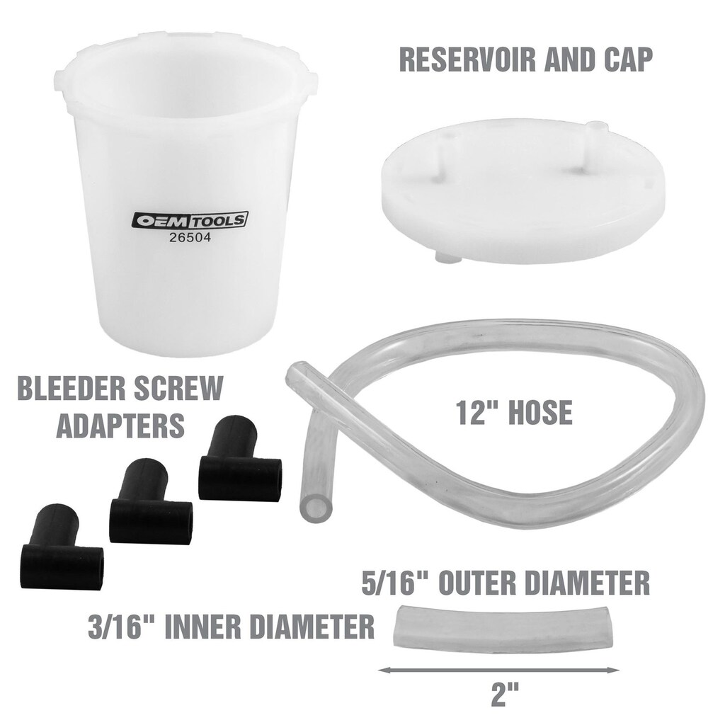 OEMTOOLS One-Man Brake Bleeder Kit | AutoZone