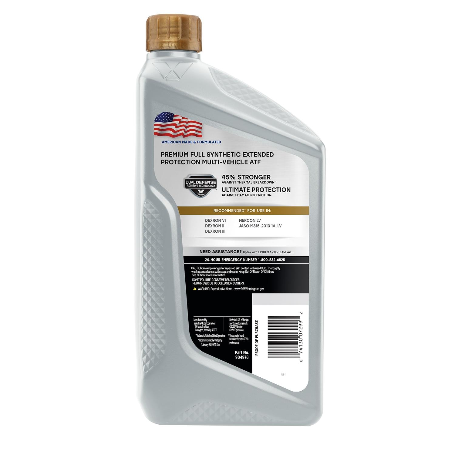 Valvoline Full Synthetic Automatic Transmission Fluid | AutoZone