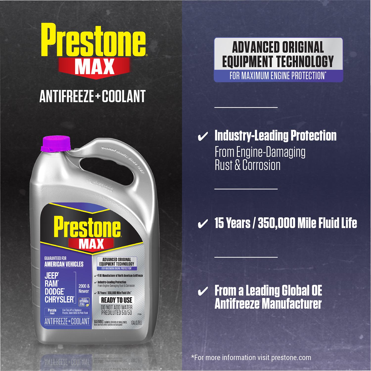 Prestone Purple Pre-Mixed Engine Coolant / Antifreeze | AutoZone