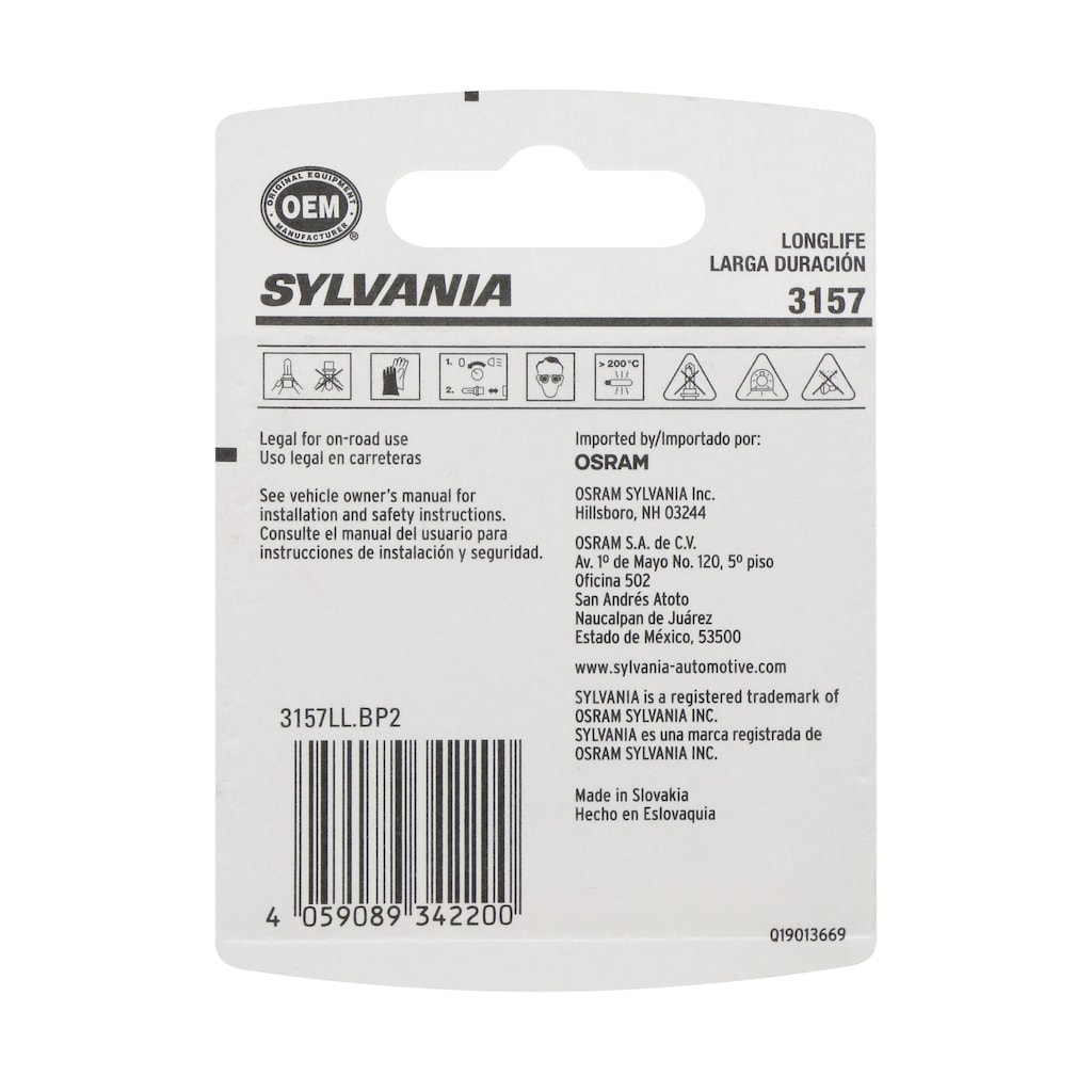 Sylvania LongLife Mini Bulb 3157LL | AutoZone