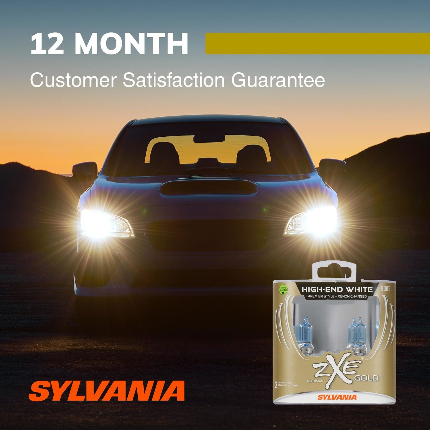 SilverStar zXe Gold Mini Bulb with Headlights 9005SZGOLD-2 | AutoZone