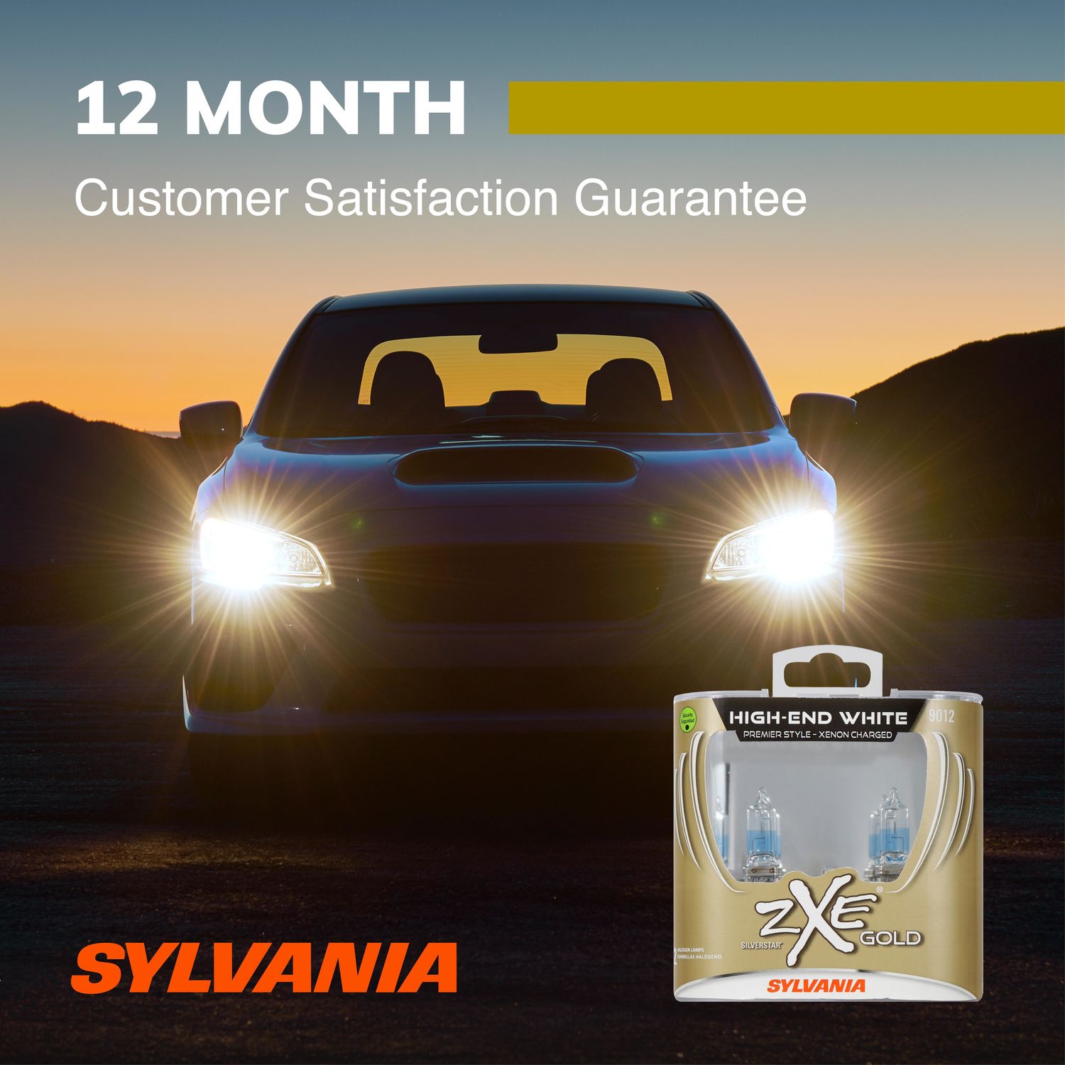 SilverStar zXe Gold Mini Bulb with Headlights 9012SZGOLD-2 | AutoZone