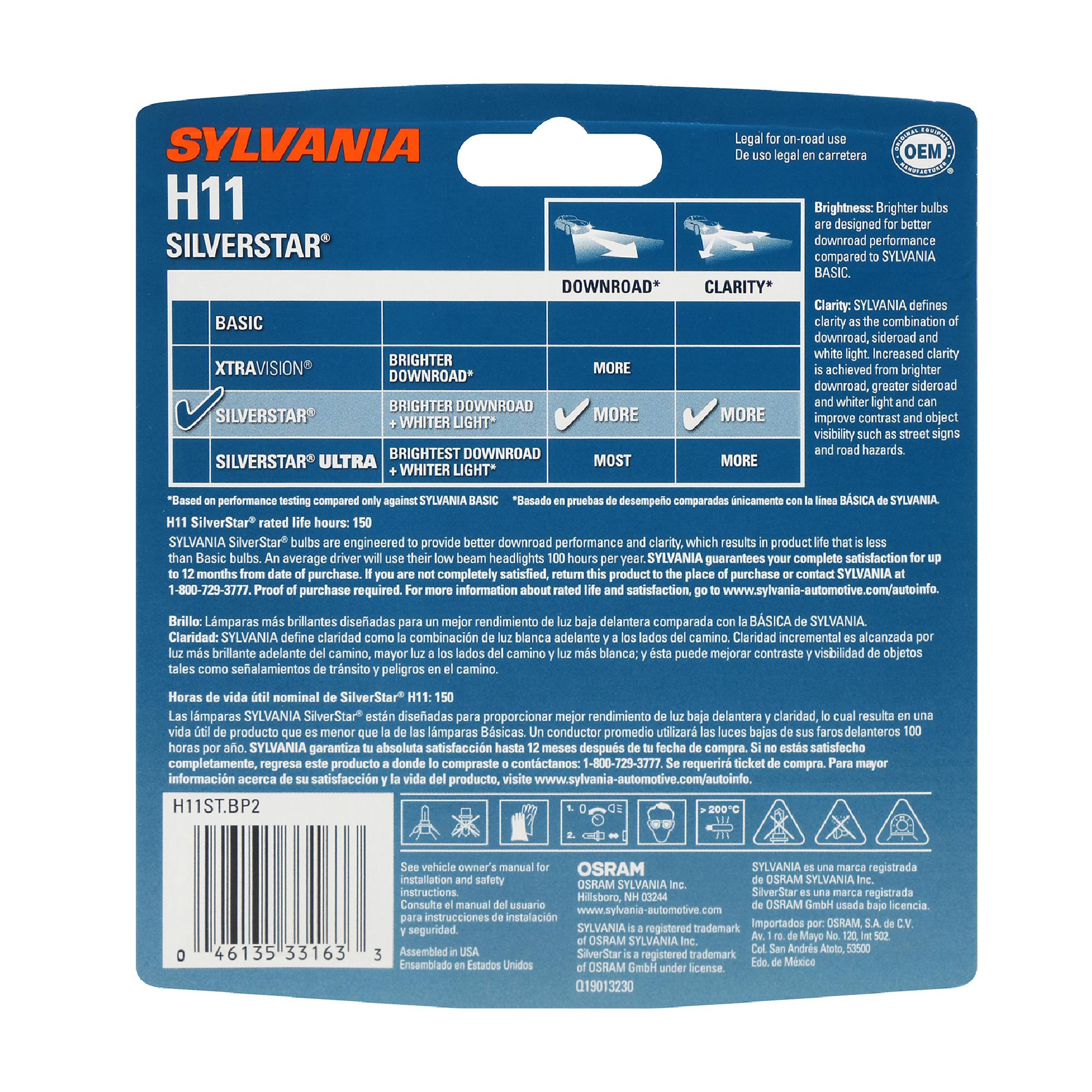 Sylvania SilverStar Bulb H11ST-2 | AutoZone
