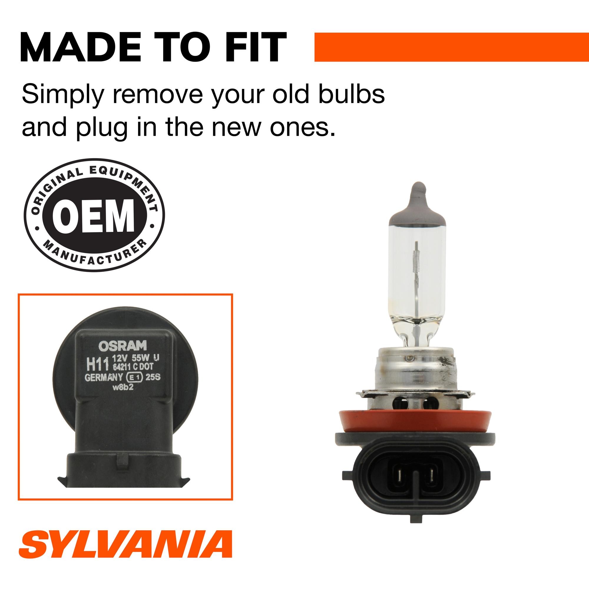 Sylvania XtraVision Headlight Bulb H11XV-2 | AutoZone