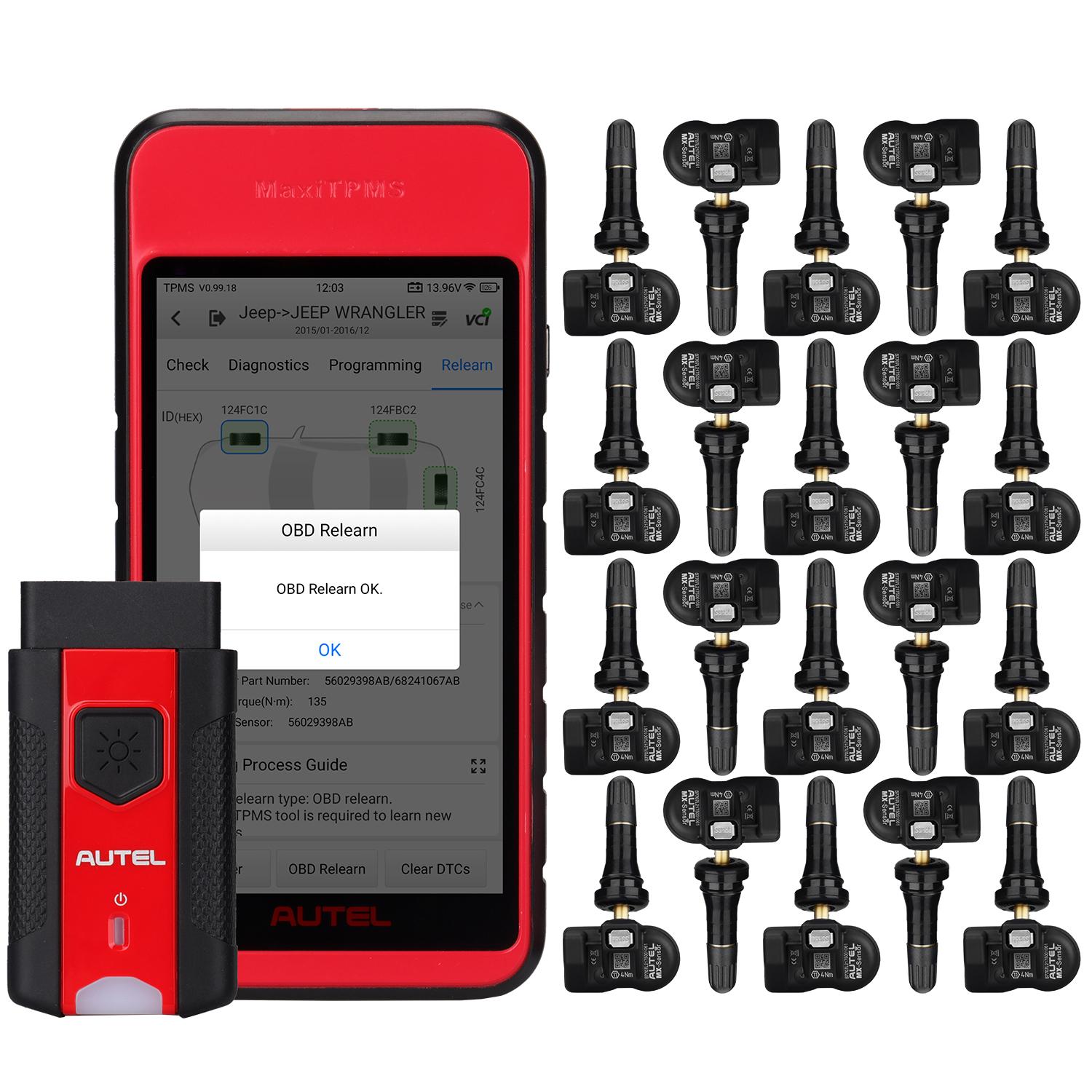 Autel ITS600 TPMS Service and Diagnostic Tablet Kit with 20 1-Sensors ...