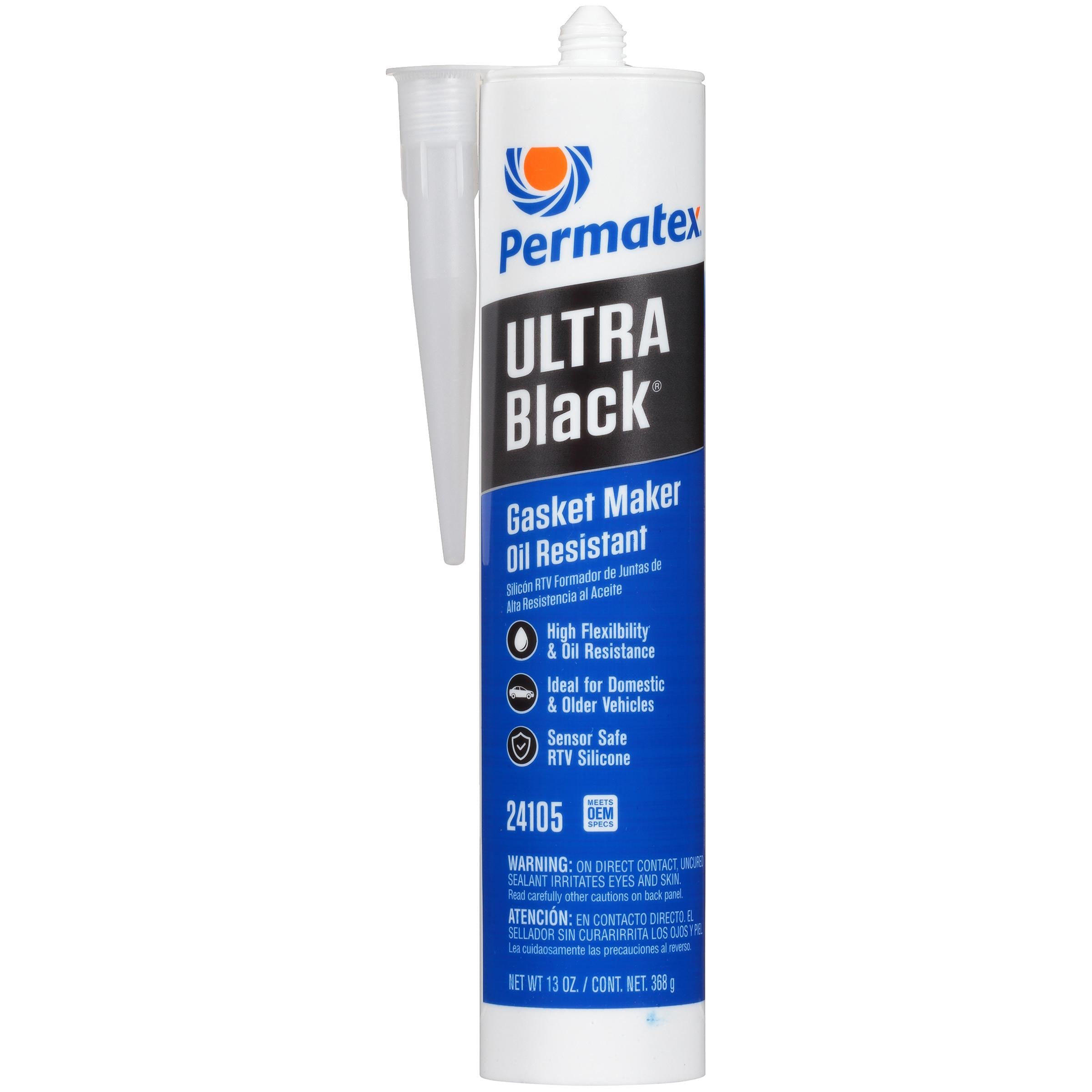 Permatex Ultra Black RTV Silicone Maximum Oil Resistance Gasket Maker ...
