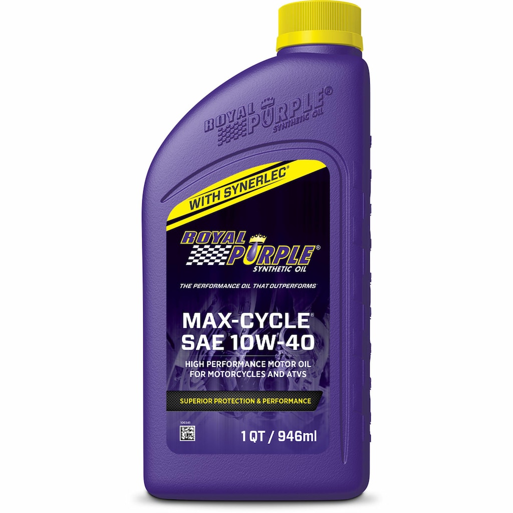 Royal Purple Max-Cycle Motorcycle Full Synthetic 10W-40 Motor Oil 1 ...