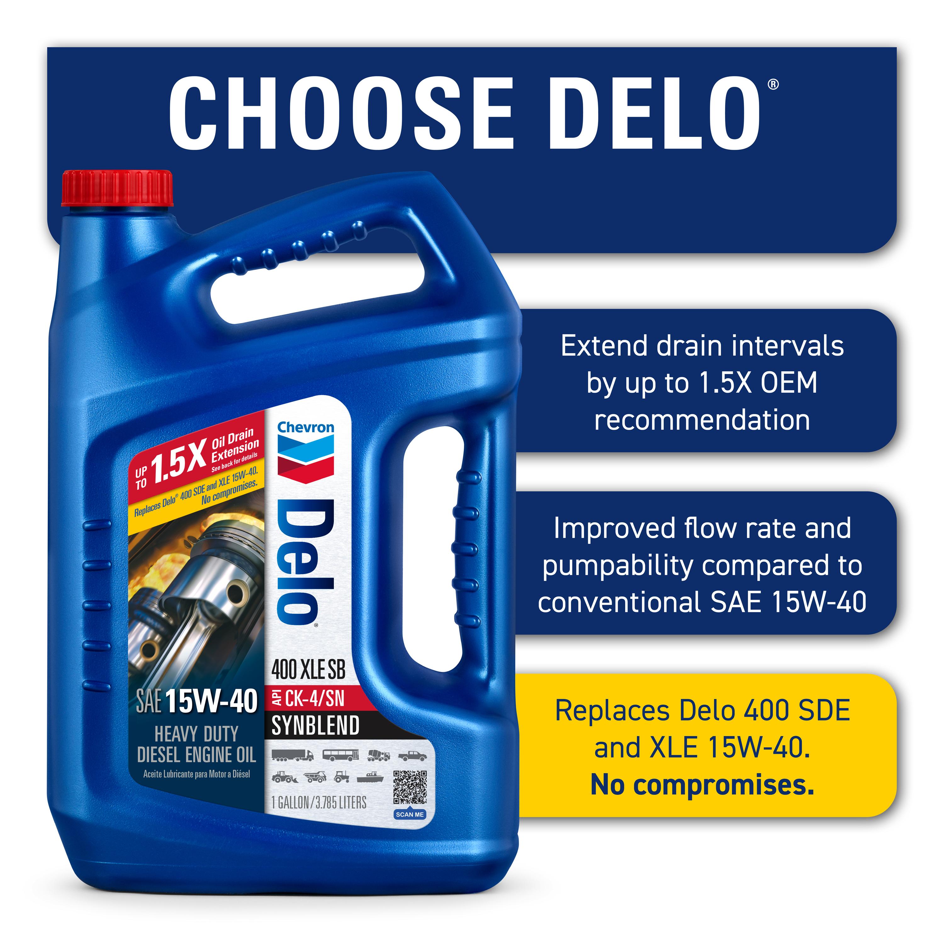 Chevron Diesel Engine Synthetic Blend 15W-40 Motor Oil 1 Gallon | AutoZone