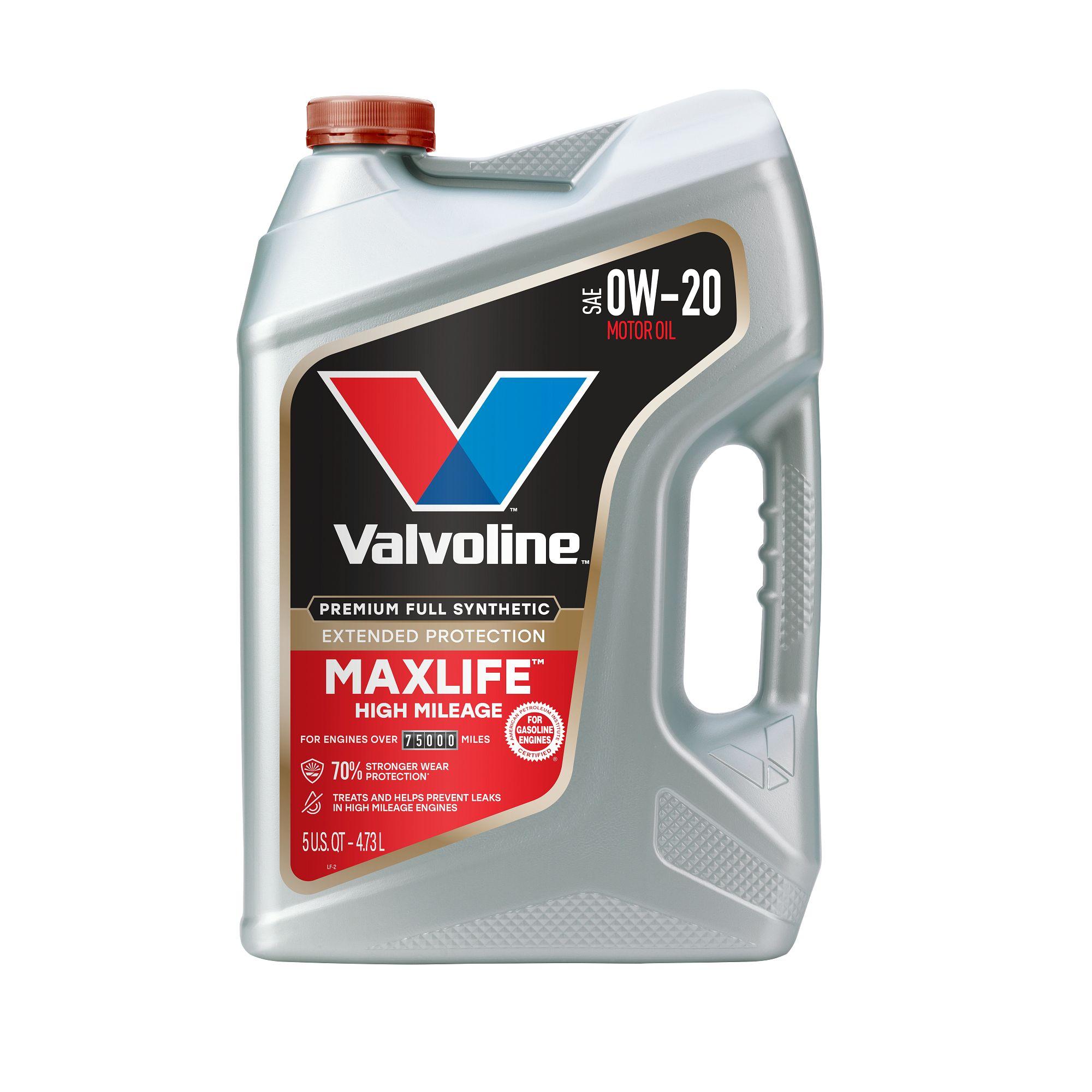 Valvoline Extended Protection High Mileage Full Synthetic Engine Oil 0W ...