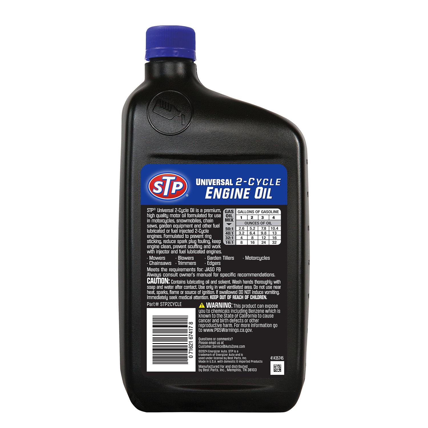 STP Small Engine Conventional Premix Motor Oil 1 Quart | AutoZone