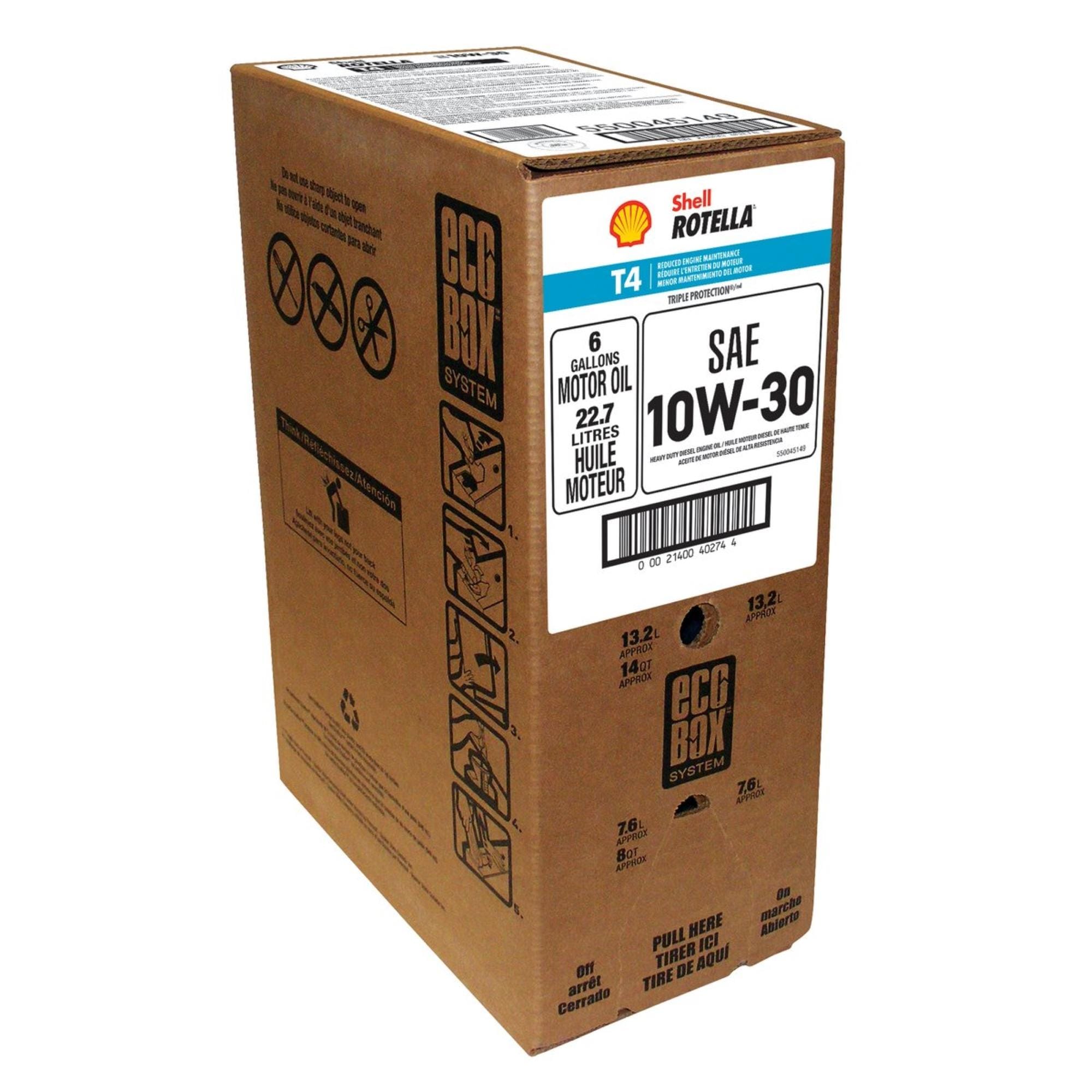Shell ROTELLA Triple Protection Diesel Engine Conventional 10W-30 Motor ...