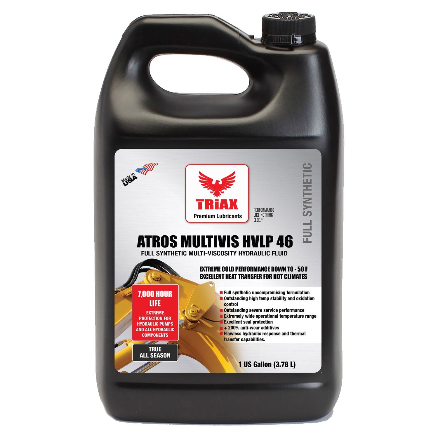 Triax Lubricants Atros AW-46 Full Synthetic Hydraulic Oil 1 Gallon ...