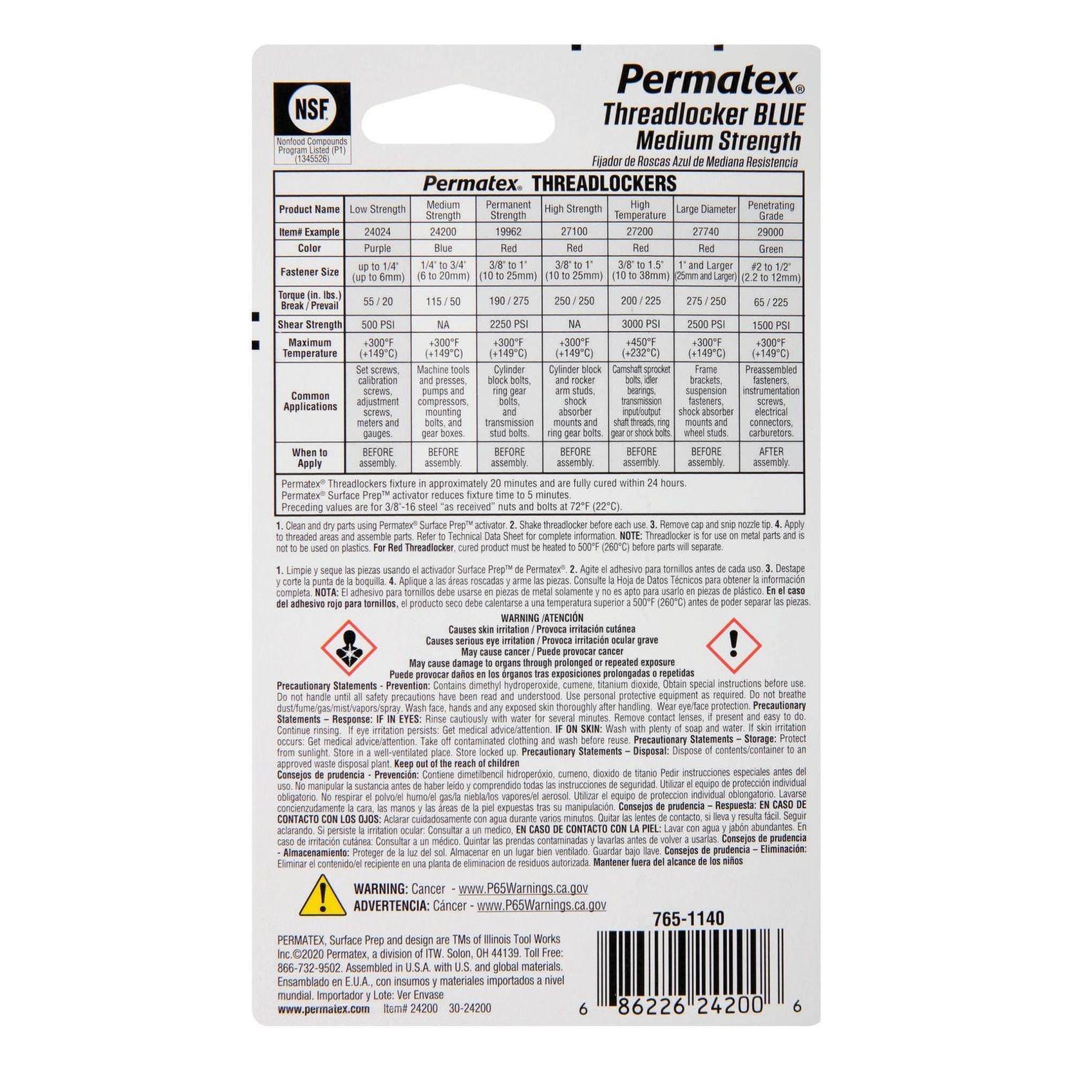 Permatex Medium Strength Blue Threadlocker 0.2oz | AutoZone