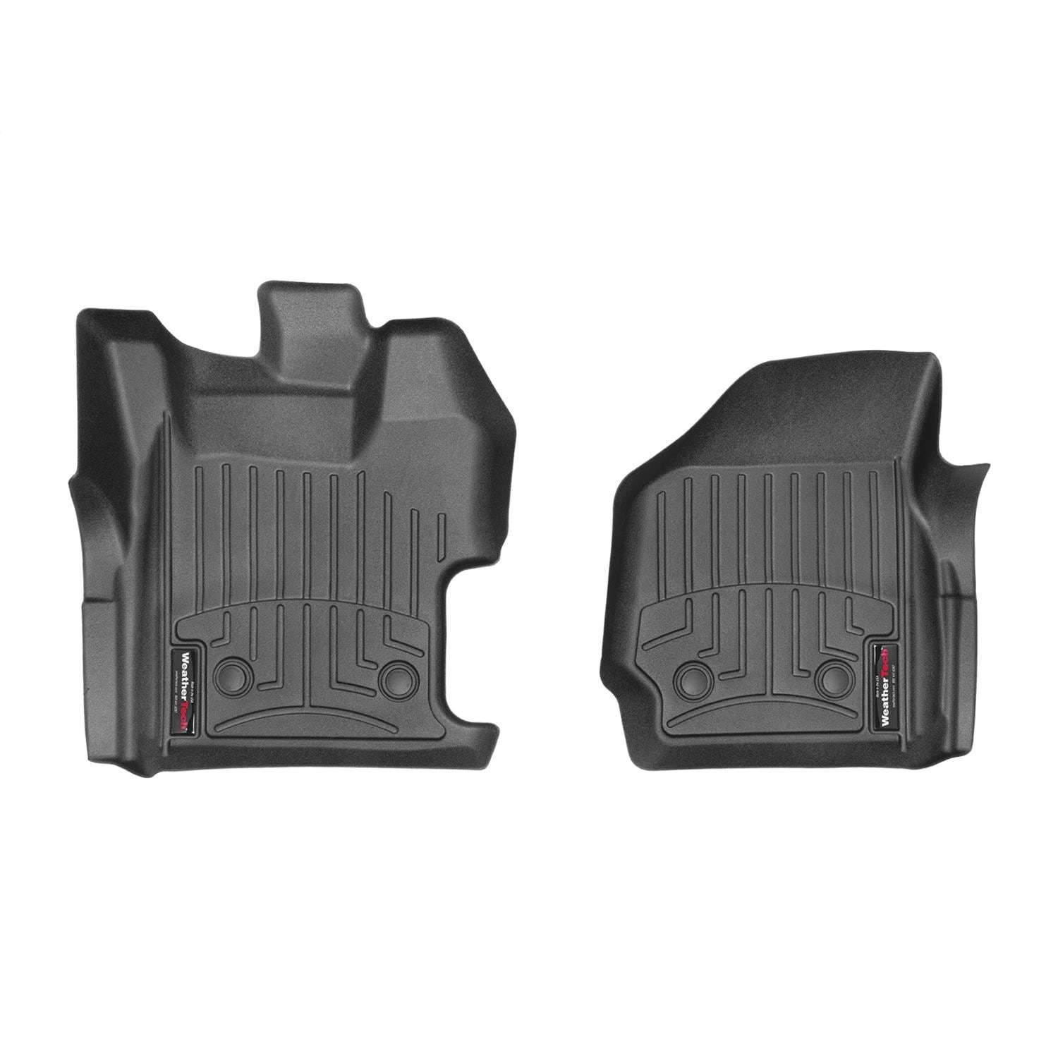 Weathertech Black Plain Direct-Fit Floor Mat Set 448631V | AutoZone