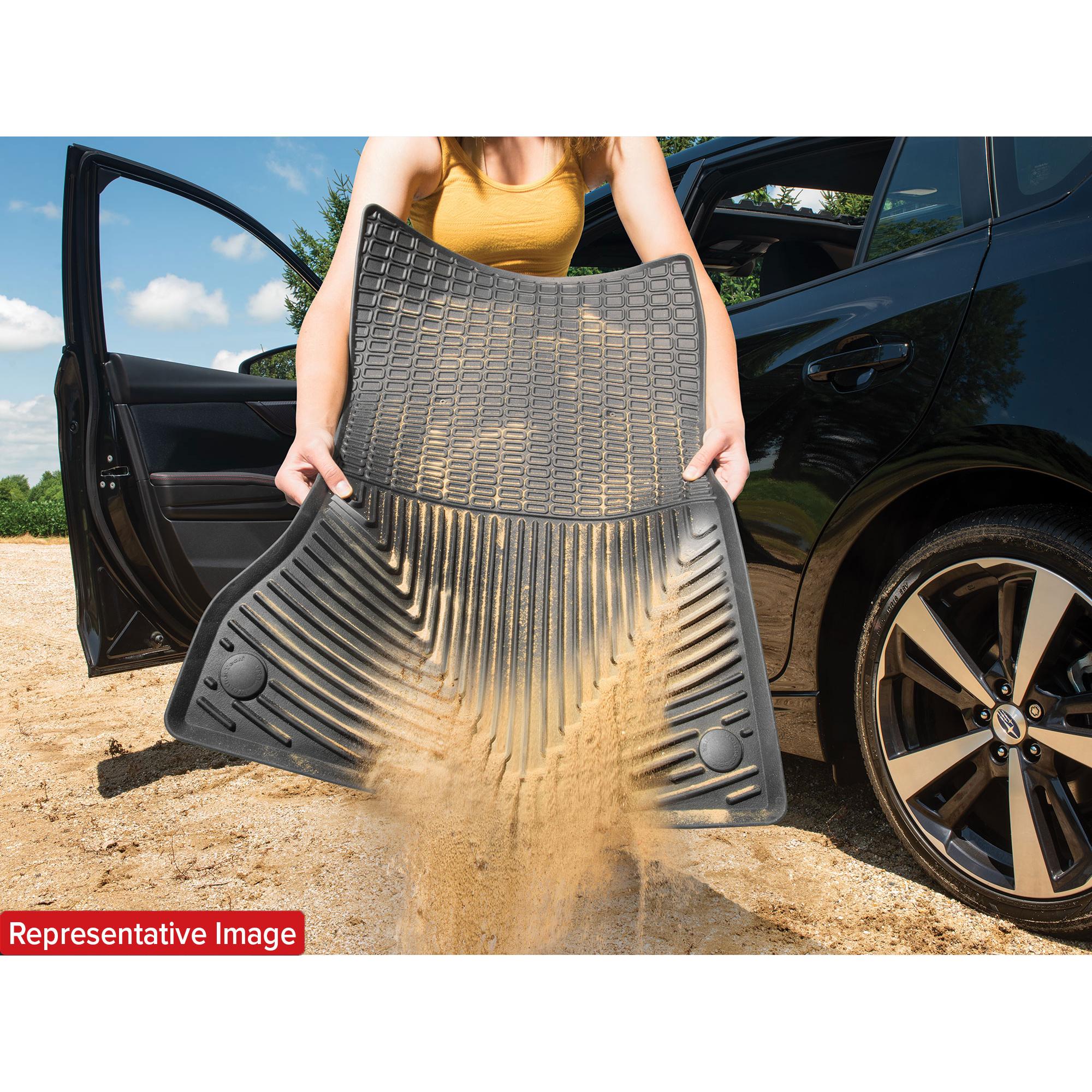 Weathertech All-Weather Black Front Floor Mat Set W300 | AutoZone