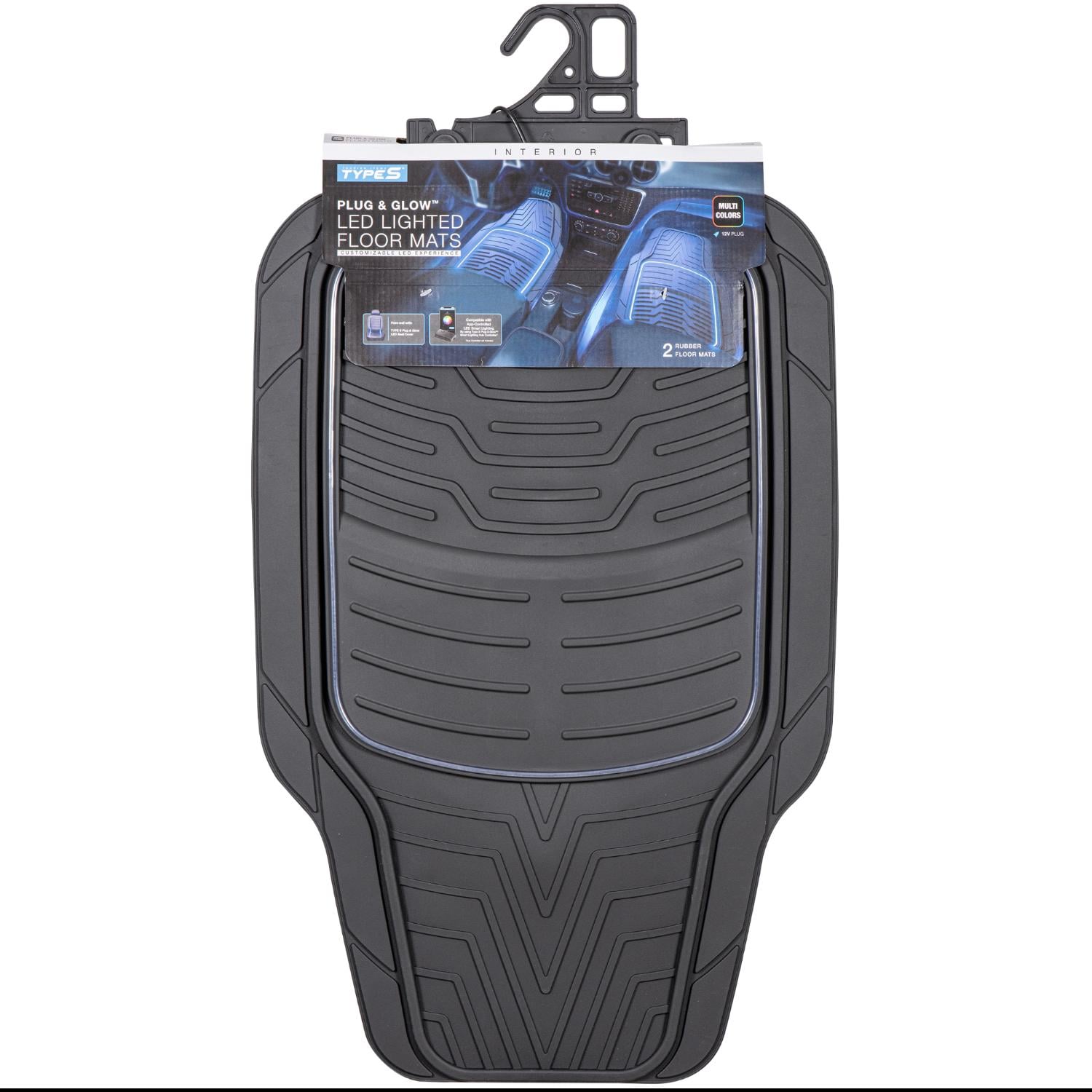 Type S Black Automotive Universal Floor Mat Set FL534690-4 | AutoZone
