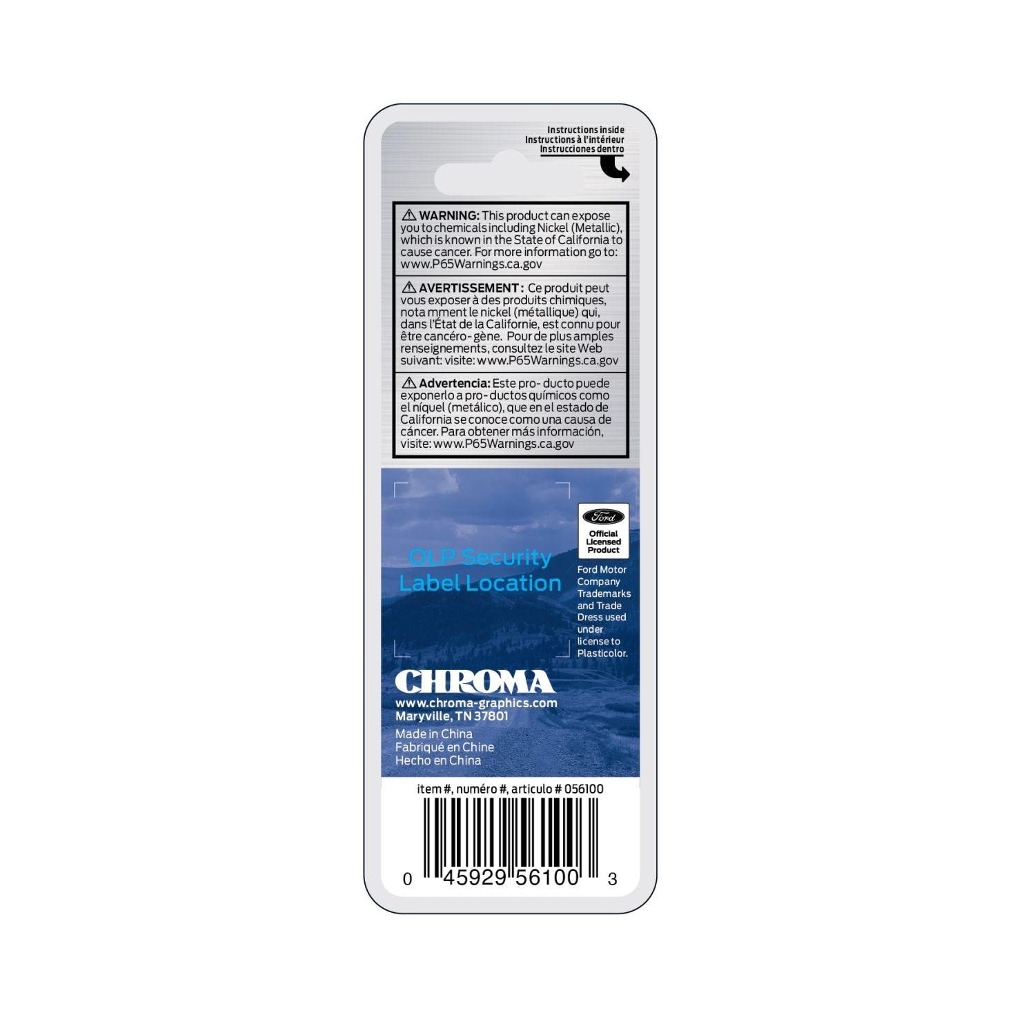 Chroma Graphics Ford License Plate Fastener Cap | AutoZone