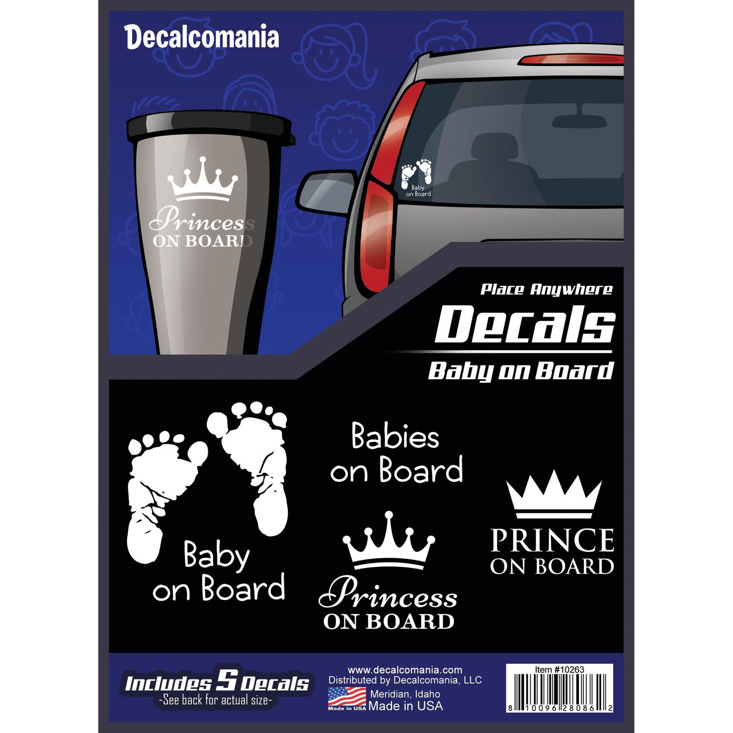 Decalcomania Baby on Board Car Made in the USA Decal | AutoZone