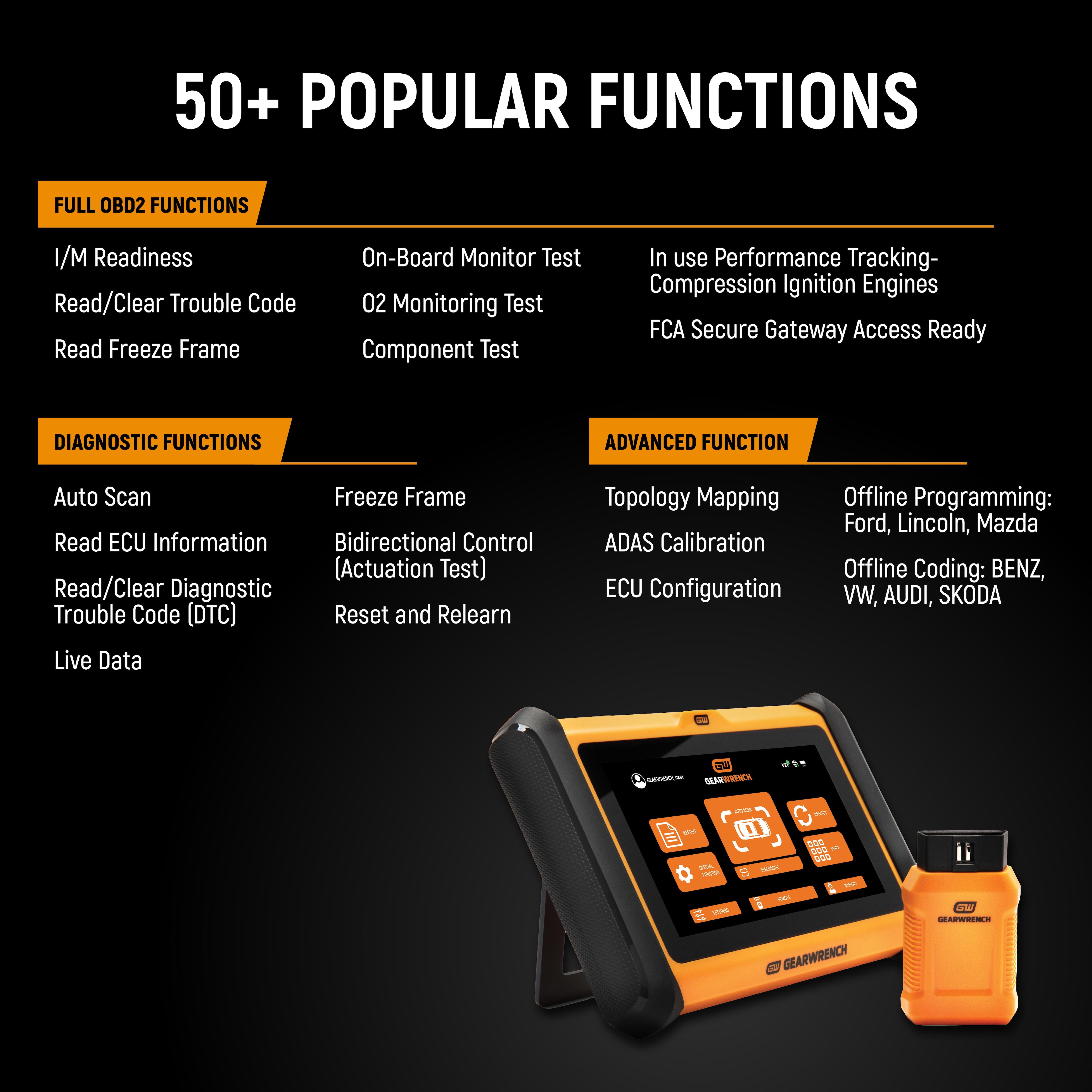 GearWrench 7in Wireless Bi-Directional Diagnostic Scanner Tablet | AutoZone