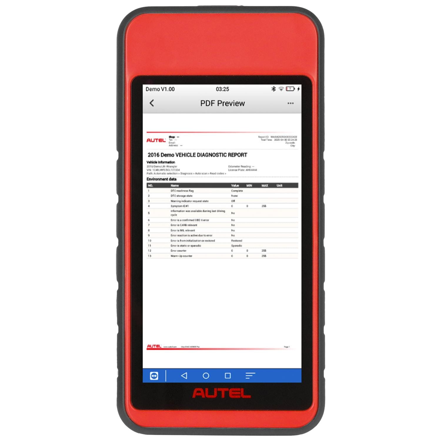 Autel Diagnostic Scan Tool MD909PRO | AutoZone