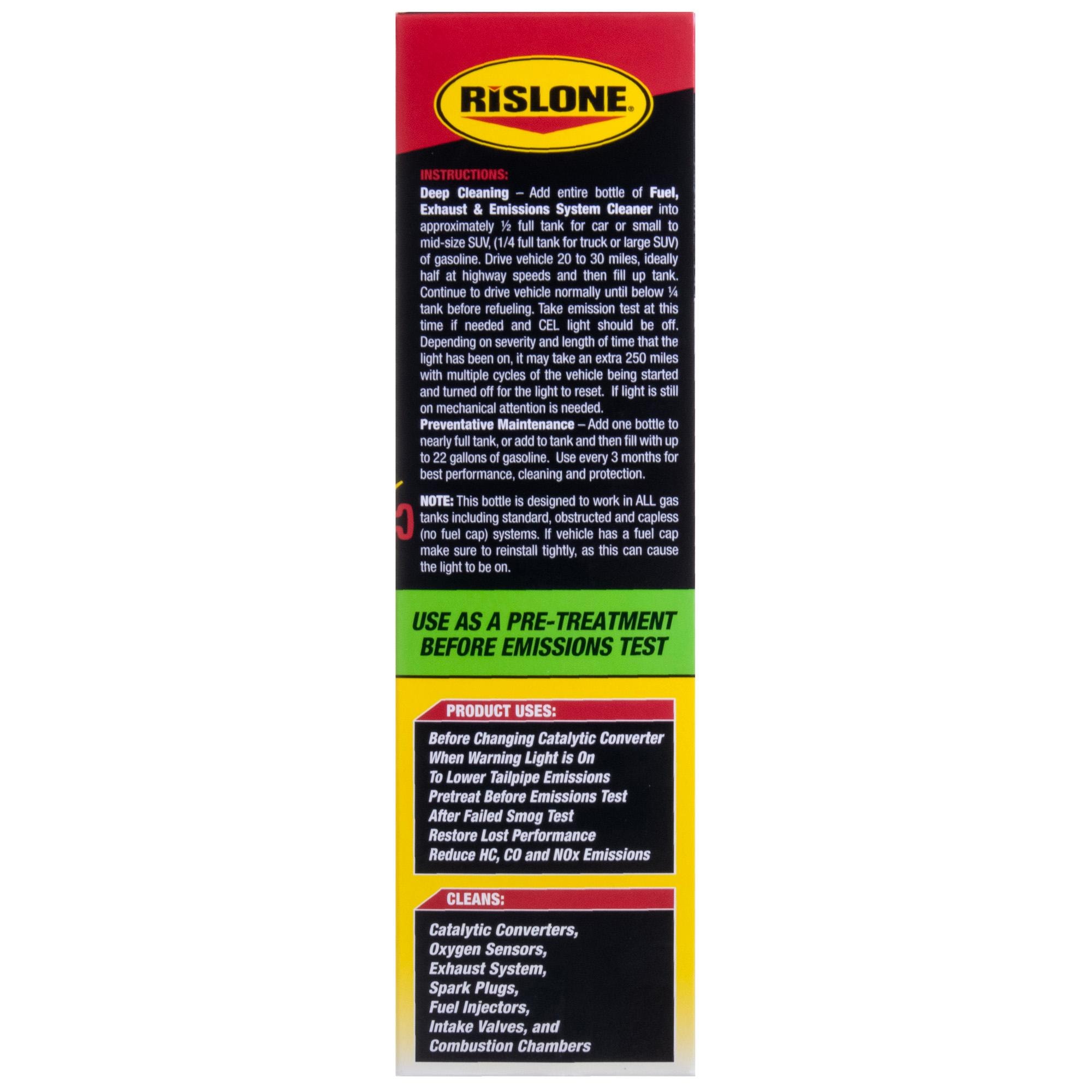 Rislone Cat Complete Fuel, Exhaust and Emissions System Cleaner 16.9oz ...
