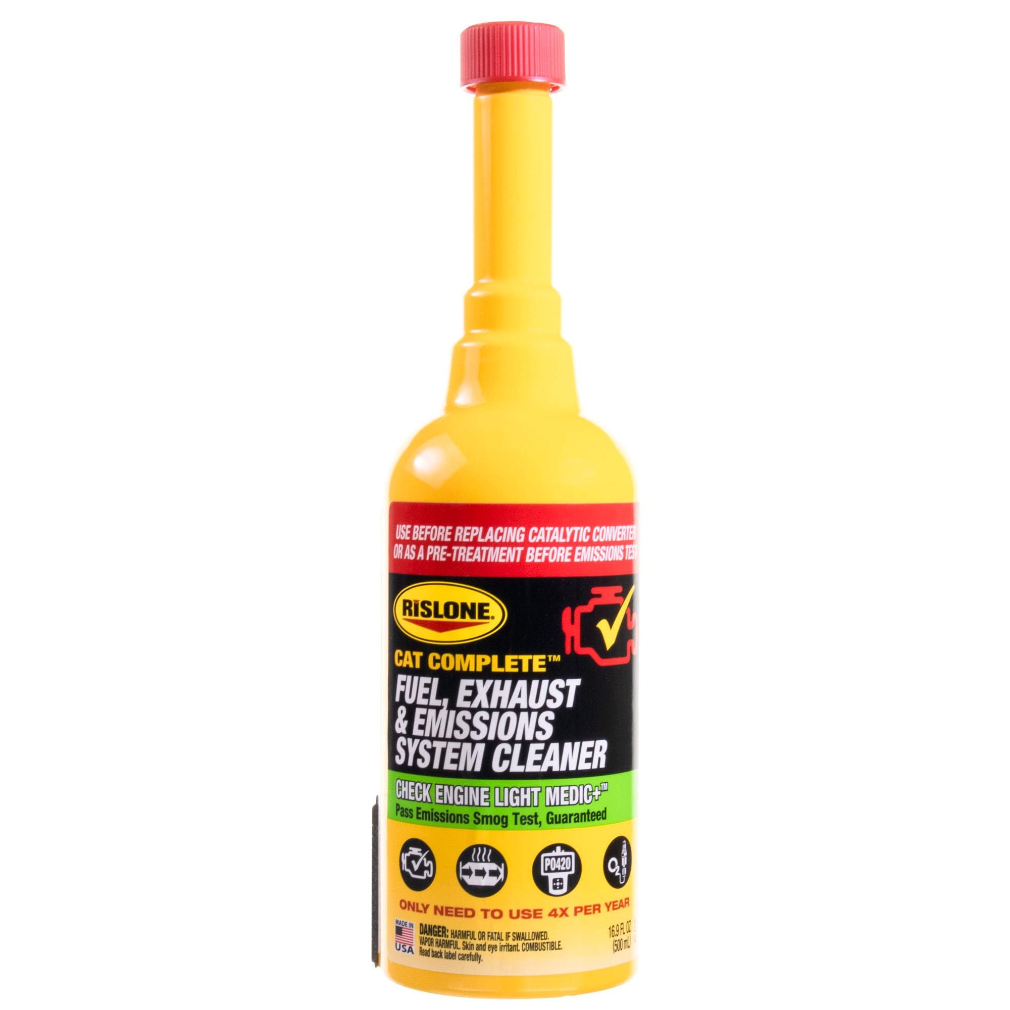 Rislone Cat Complete Fuel, Exhaust and Emissions System Cleaner 16.9oz ...
