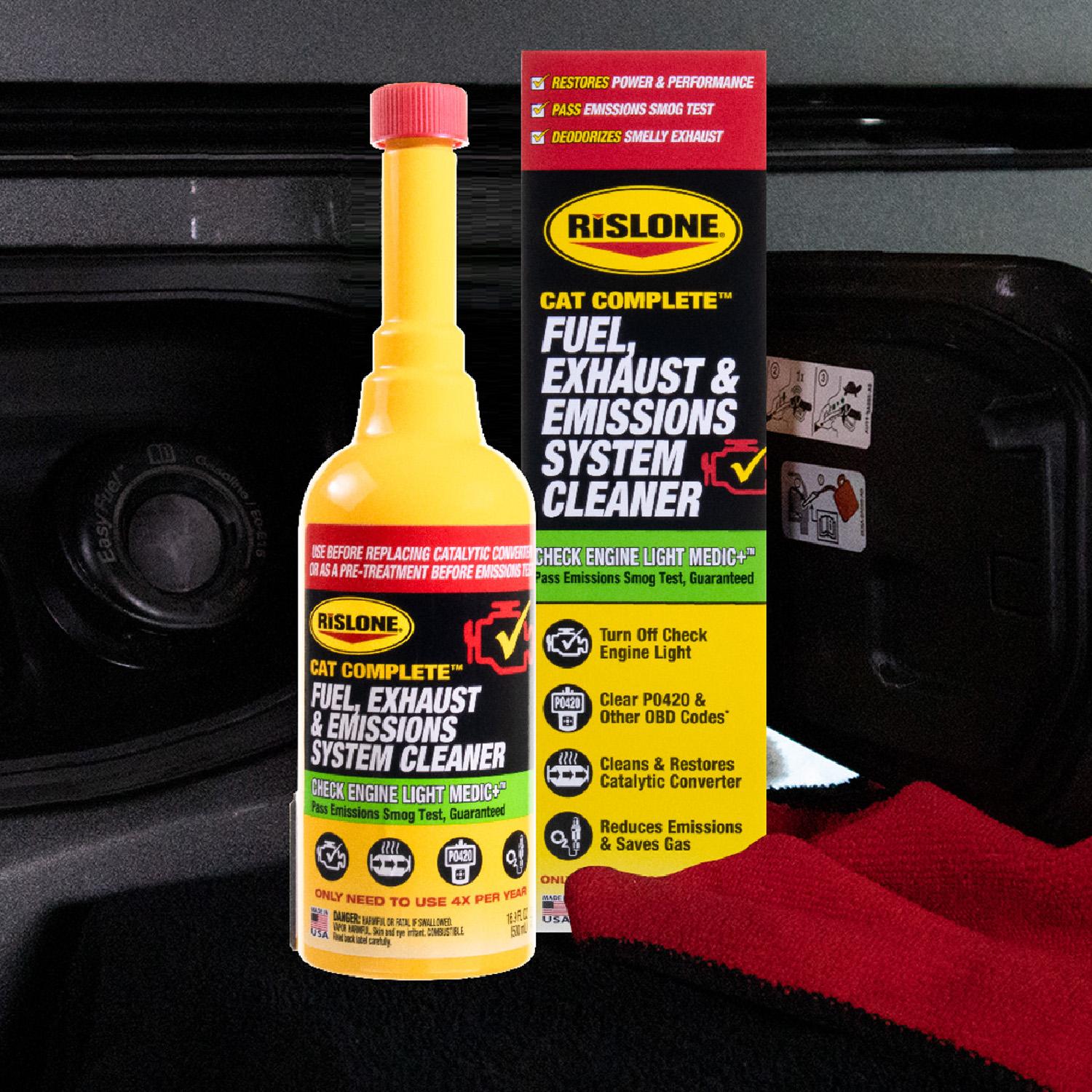 Rislone Cat Complete Fuel, Exhaust and Emissions System Cleaner 16.9oz ...