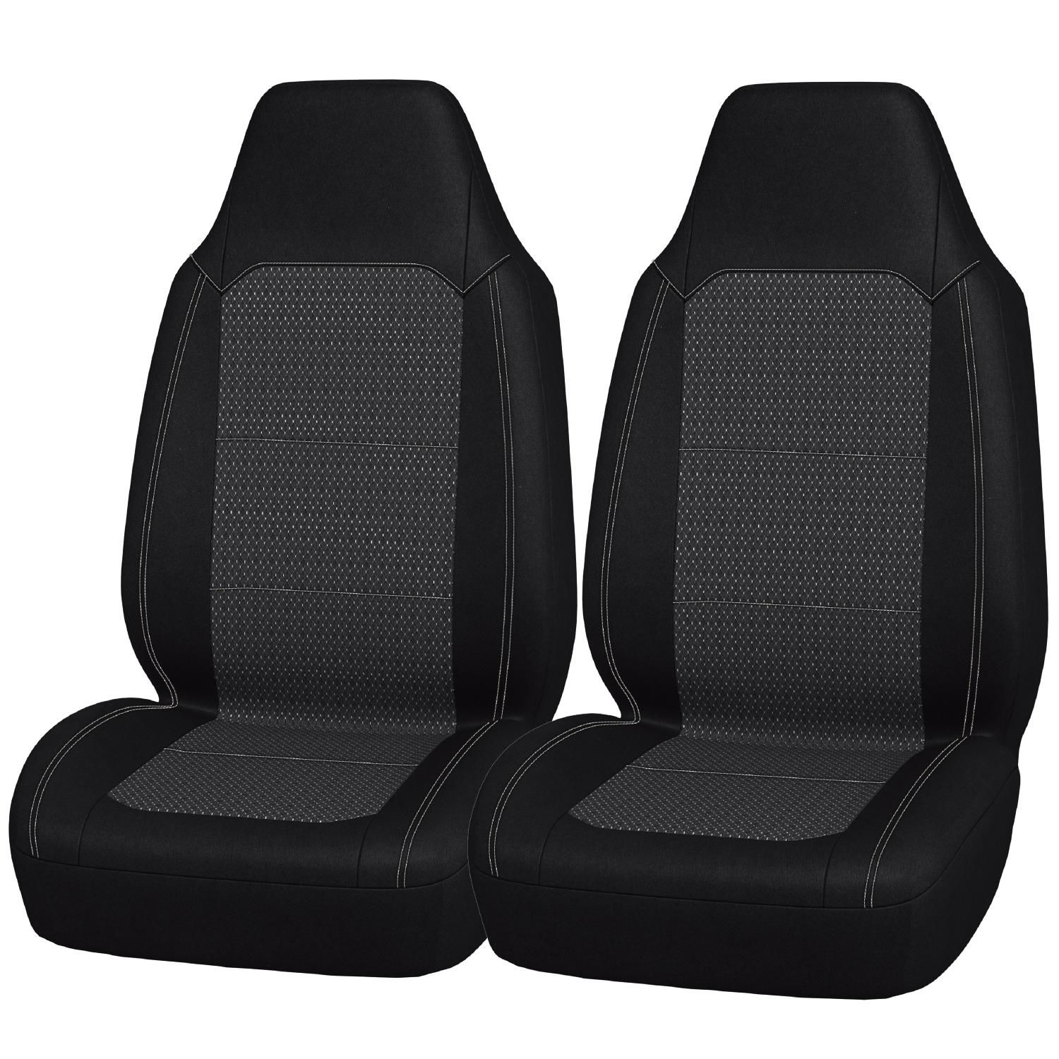 ProElite Black Princeton High Back Seat Cover 2 Piece | AutoZone
