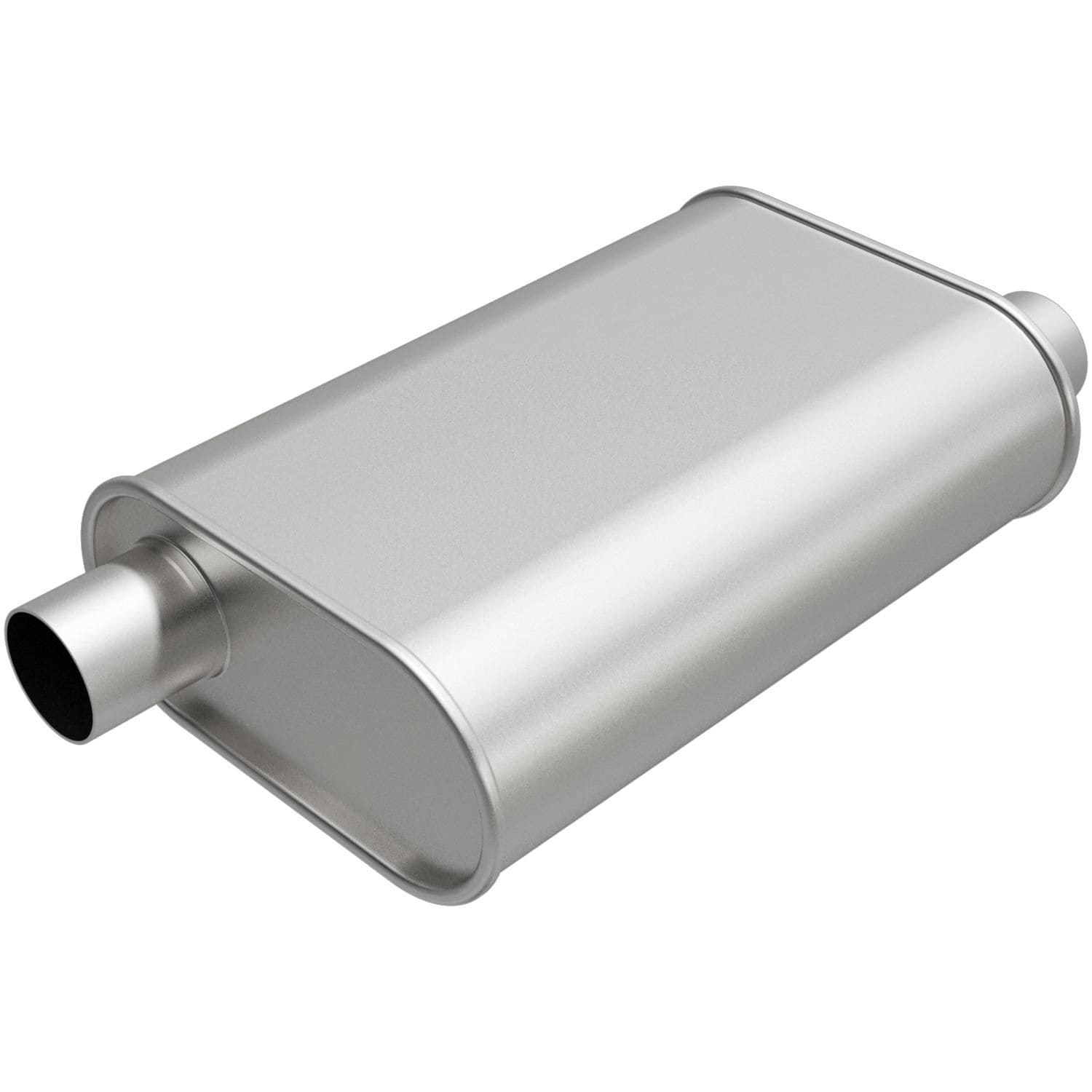 Rumble Exhaust Oval Pipe Connection Offset Exhaust Muffler Assembly ...