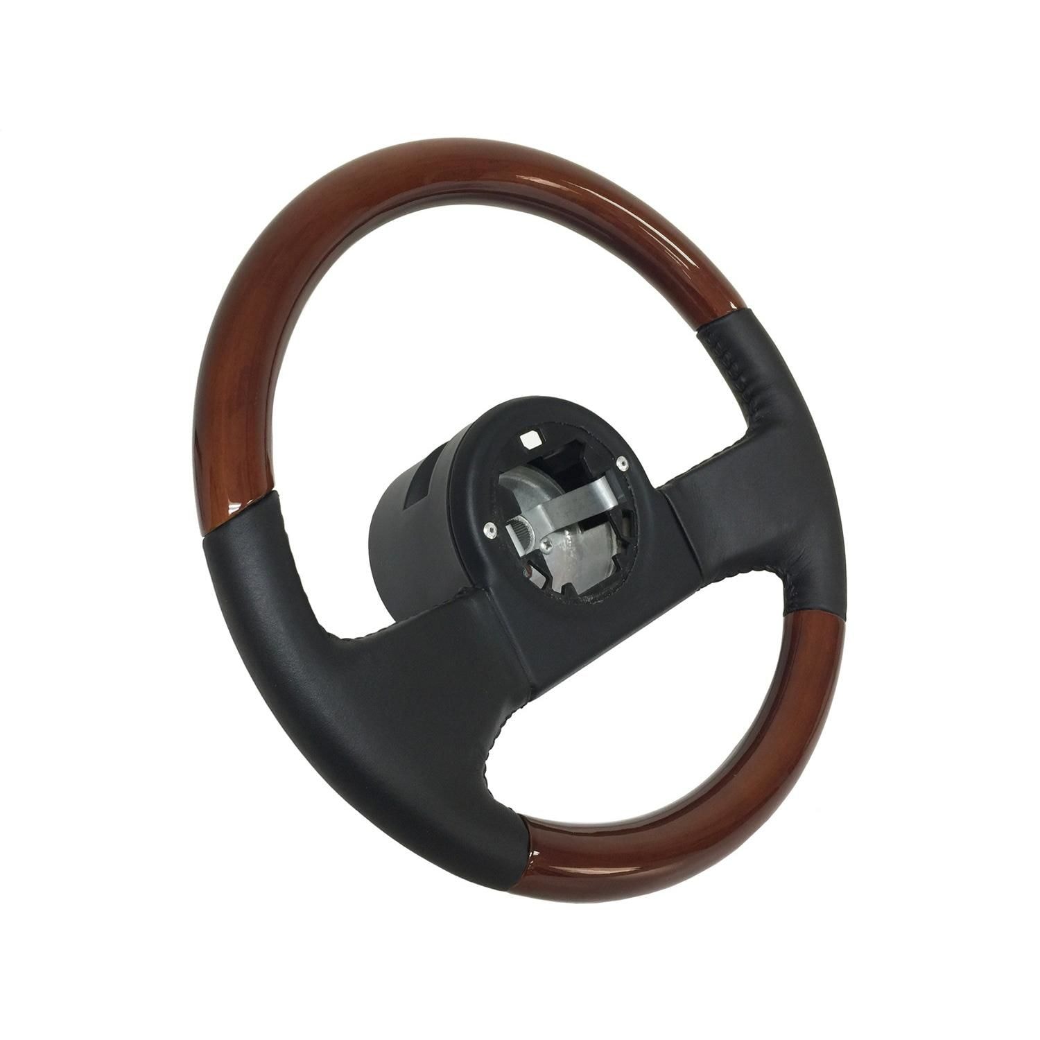 Auto Pro USA Auto Pro USA 14 in. Diameter Premium Black Leather ...