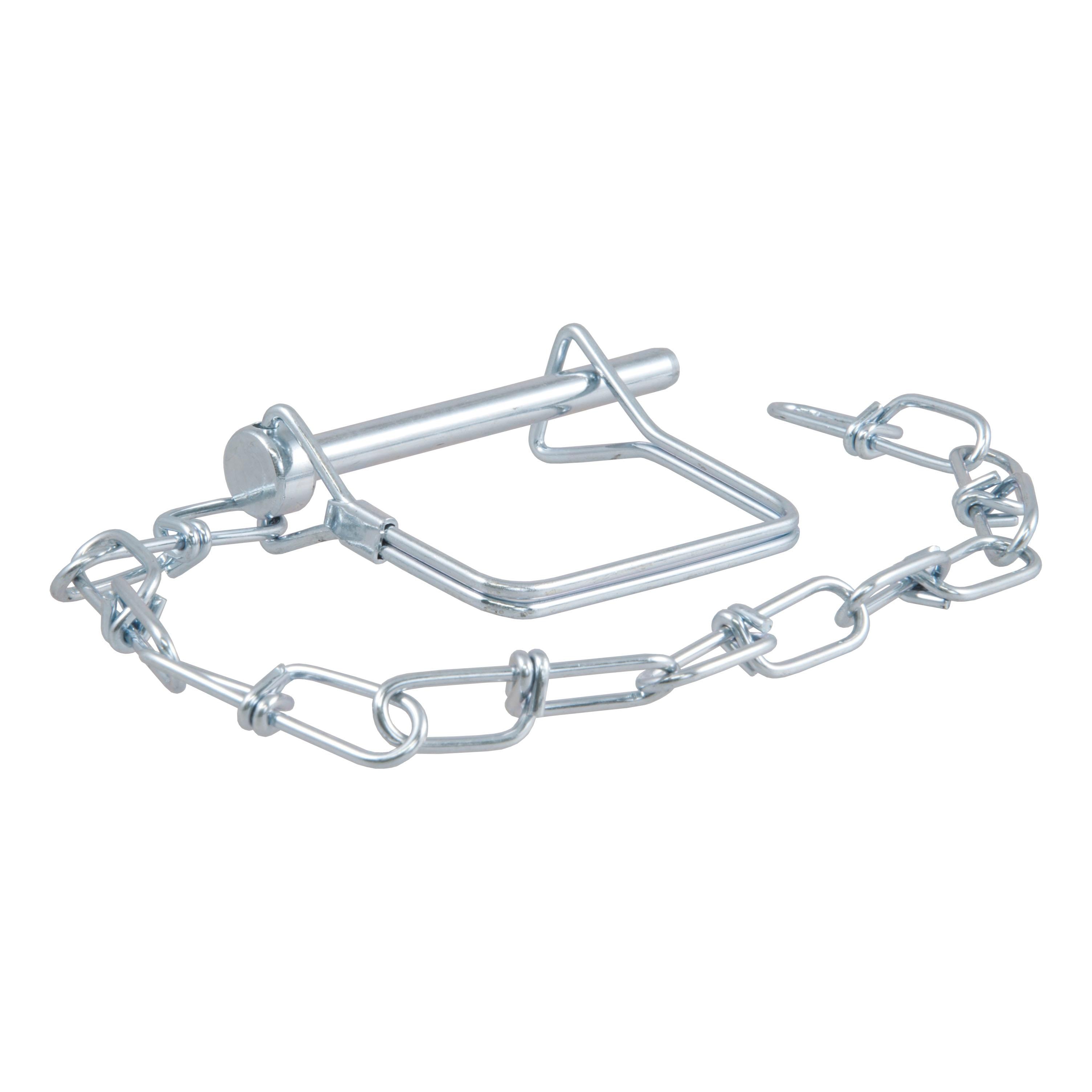 Curt 1/4in Safety Pin with 12in Chain 2-3/4in Pin Length Packaged ...