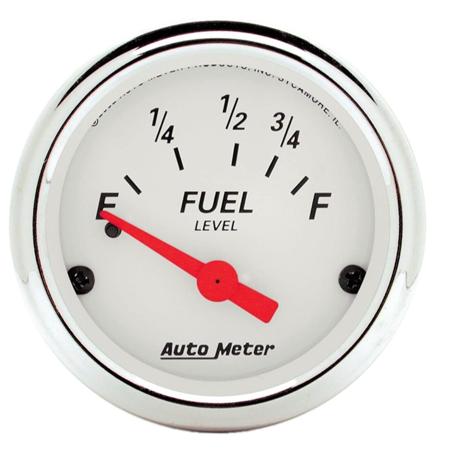 AutoMeter Arctic White Fuel Level Gauge - AutoZone