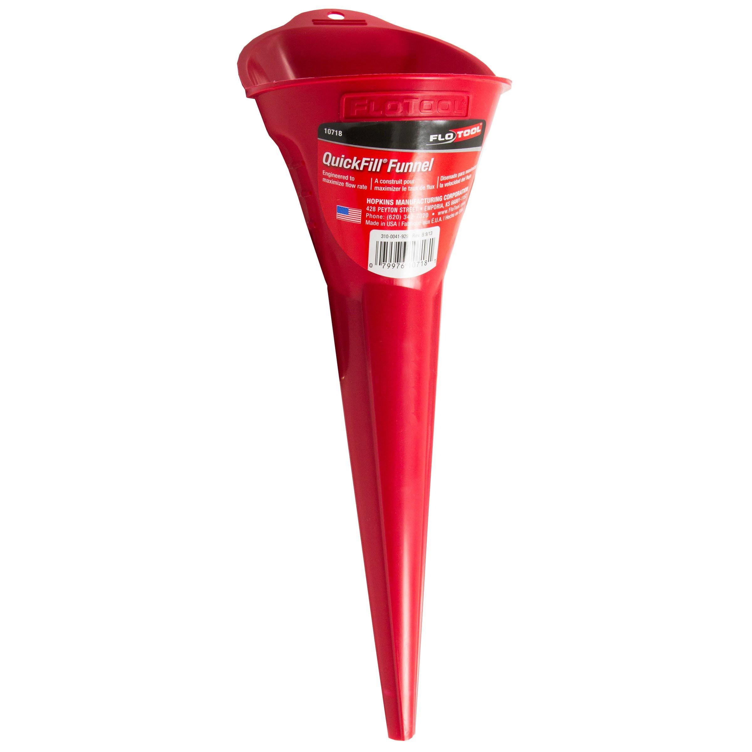 FloTool Red Super Duty Quick Fill Funnel 1 Quart | AutoZone