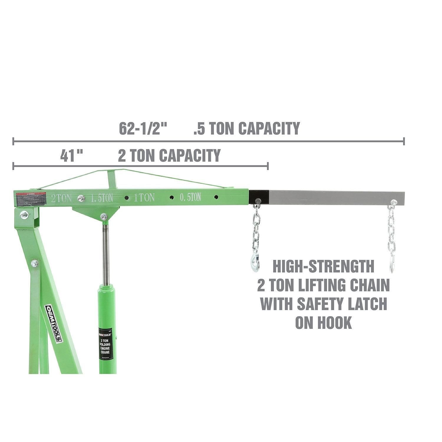 OEMTOOLS 2 Ton Folding Shop Crane | AutoZone