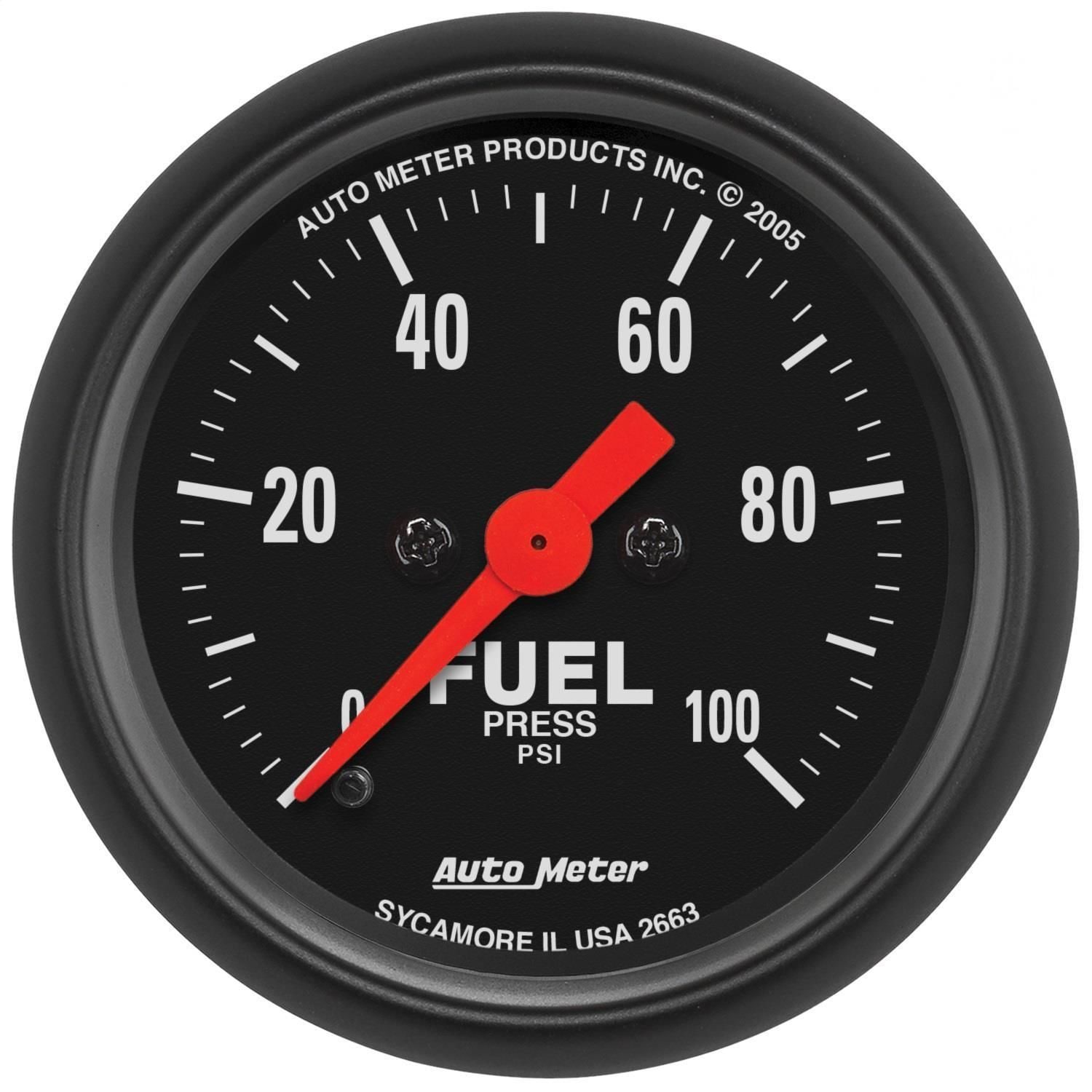 AutoMeter Z Series Fuel Pressure Gauge - AutoZone
