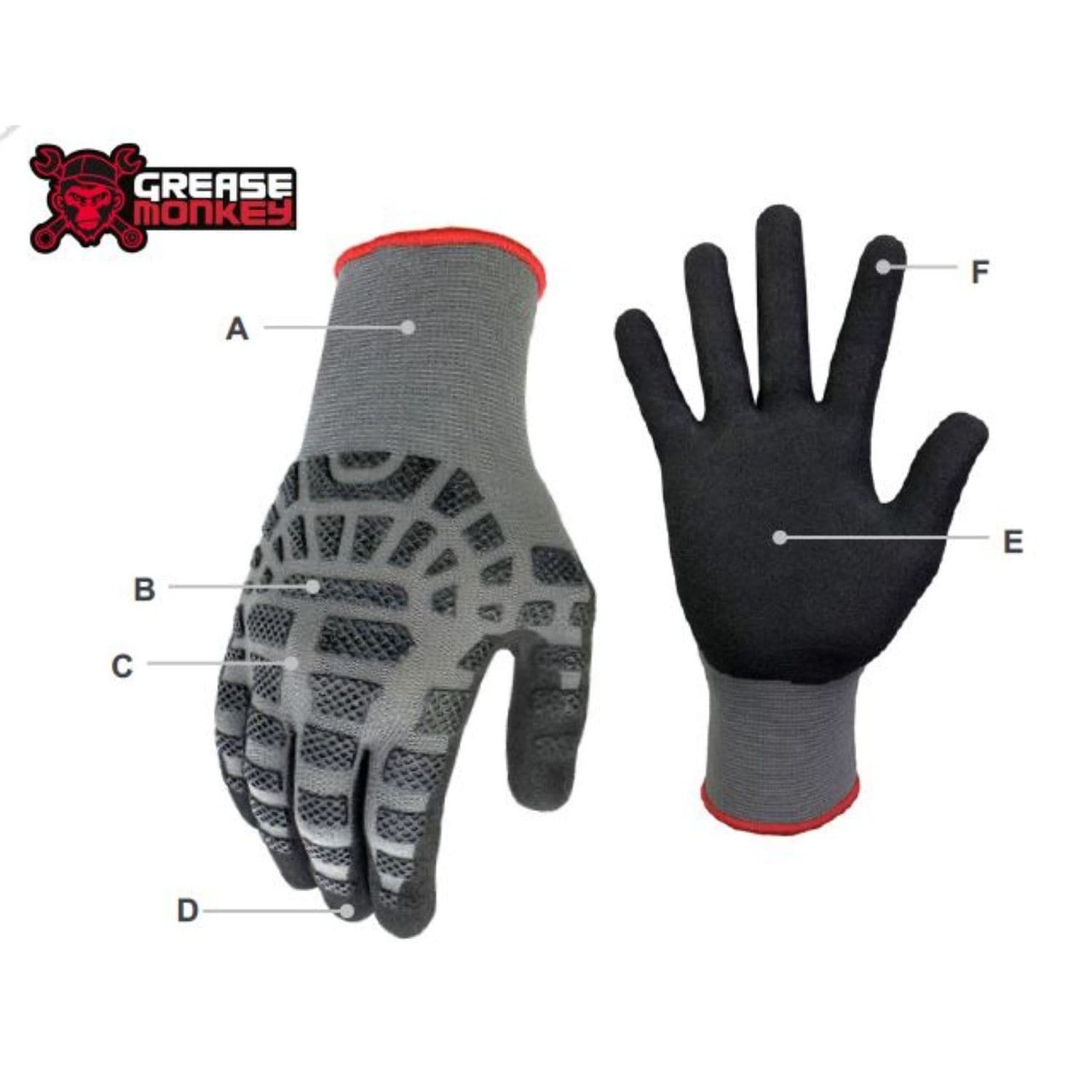 Grease Monkey Work Gloves - AutoZone
