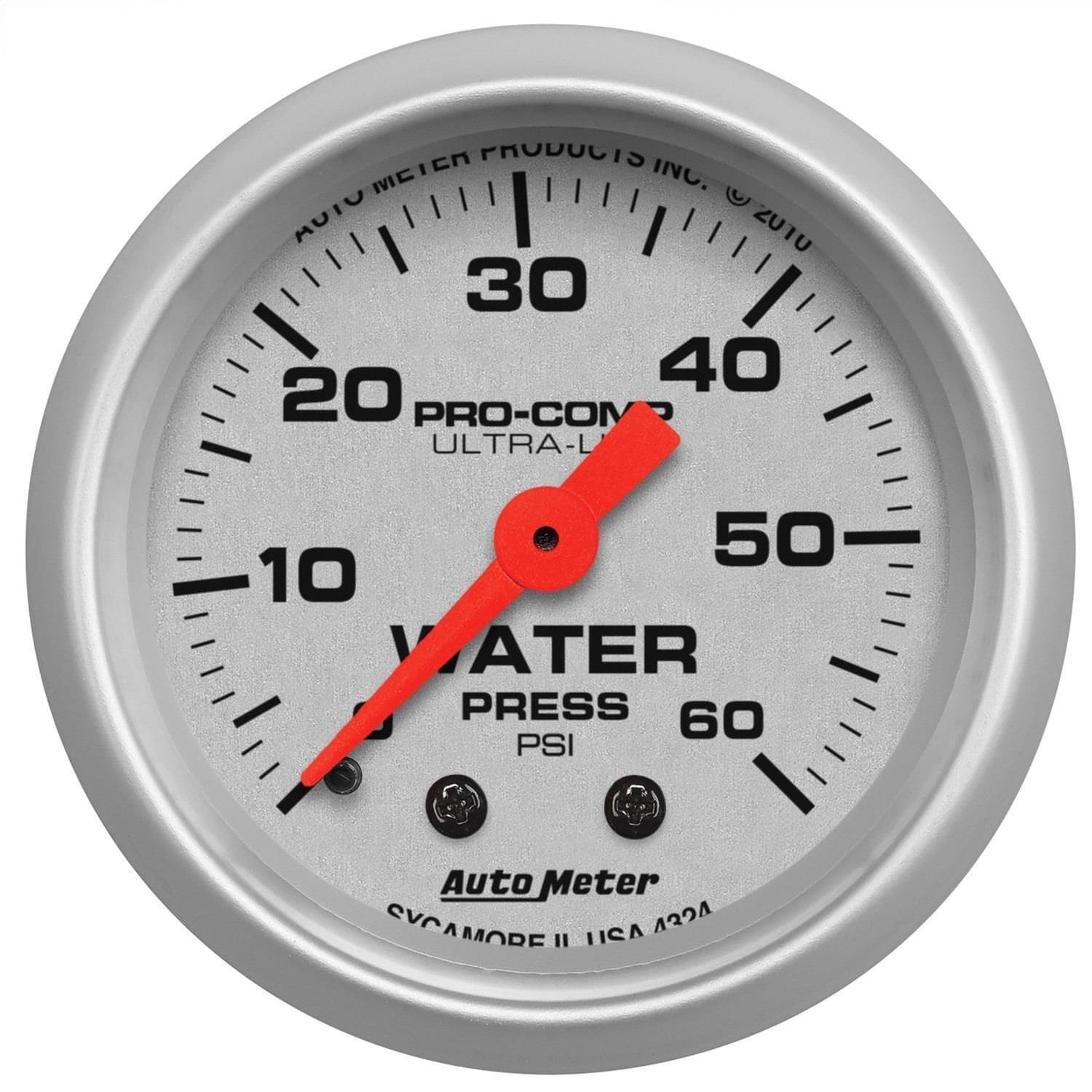 AutoMeter Ultra-Lite Water Pressure Gauge | AutoZone