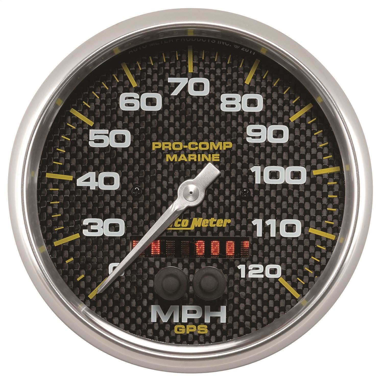 AutoMeter Marine Carbon Fiber Speedometer Gauge - AutoZone