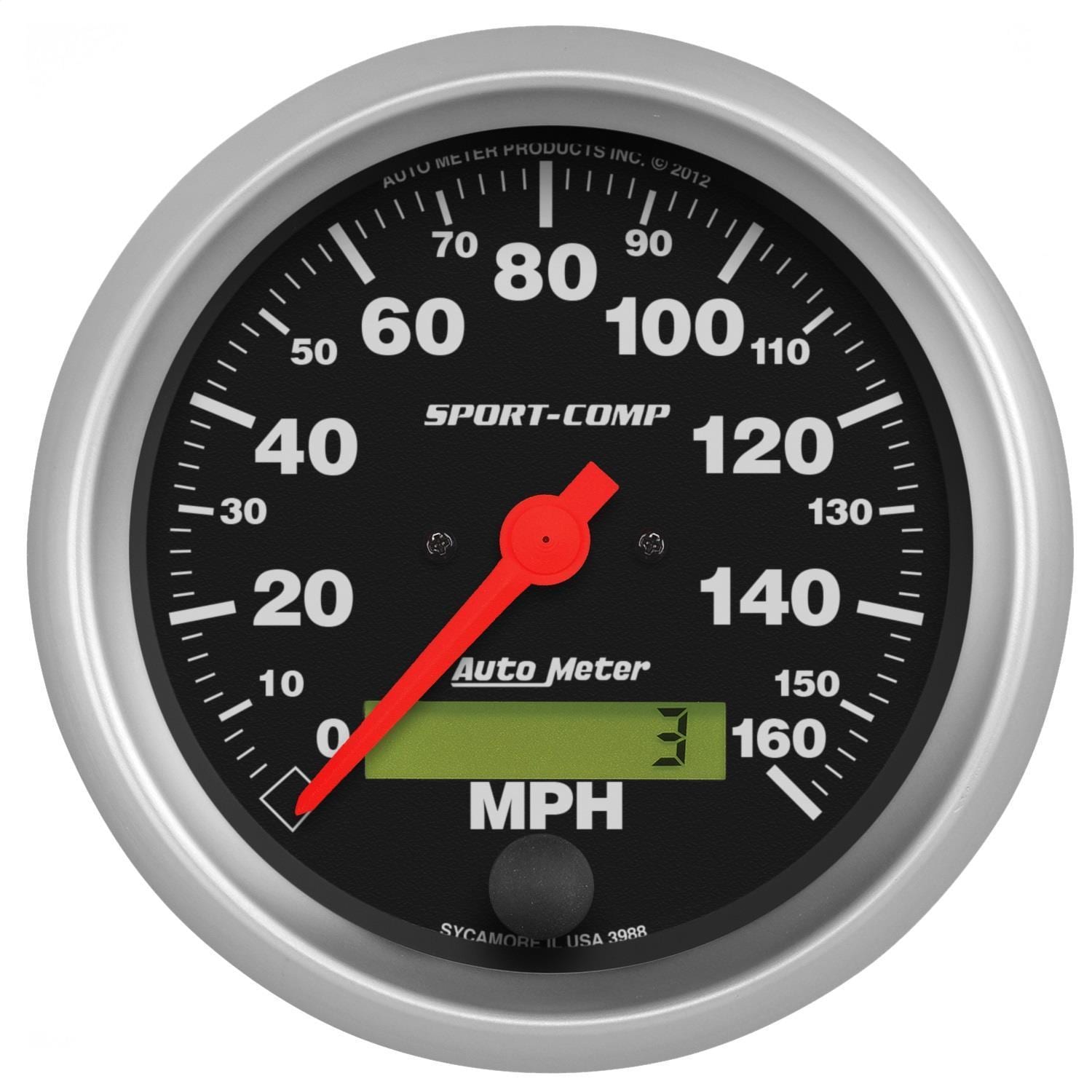 AutoMeter Sport-Comp Speedometer Gauge - AutoZone
