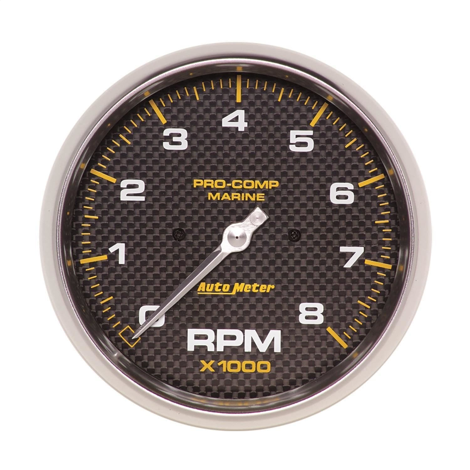 AutoMeter Marine Carbon Fiber Tachometer Gauge - AutoZone