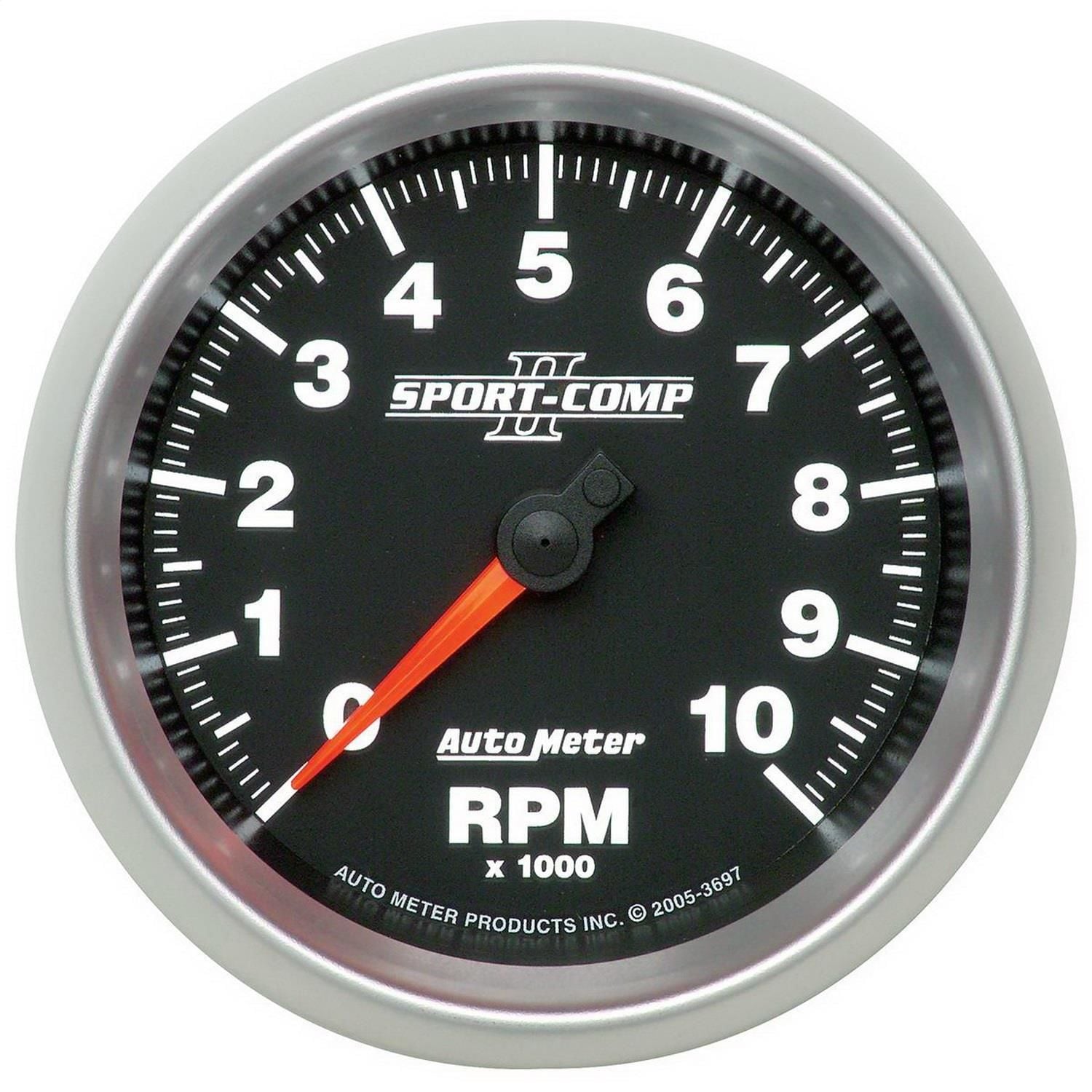 AutoMeter Sport-Comp II Tachometer Gauge 3697 | AutoZone