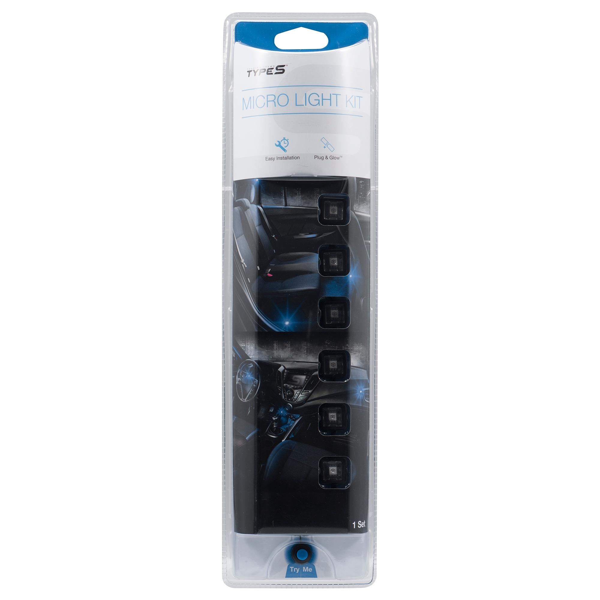 Type S Accessories Blue Micro Light Kit | AutoZone