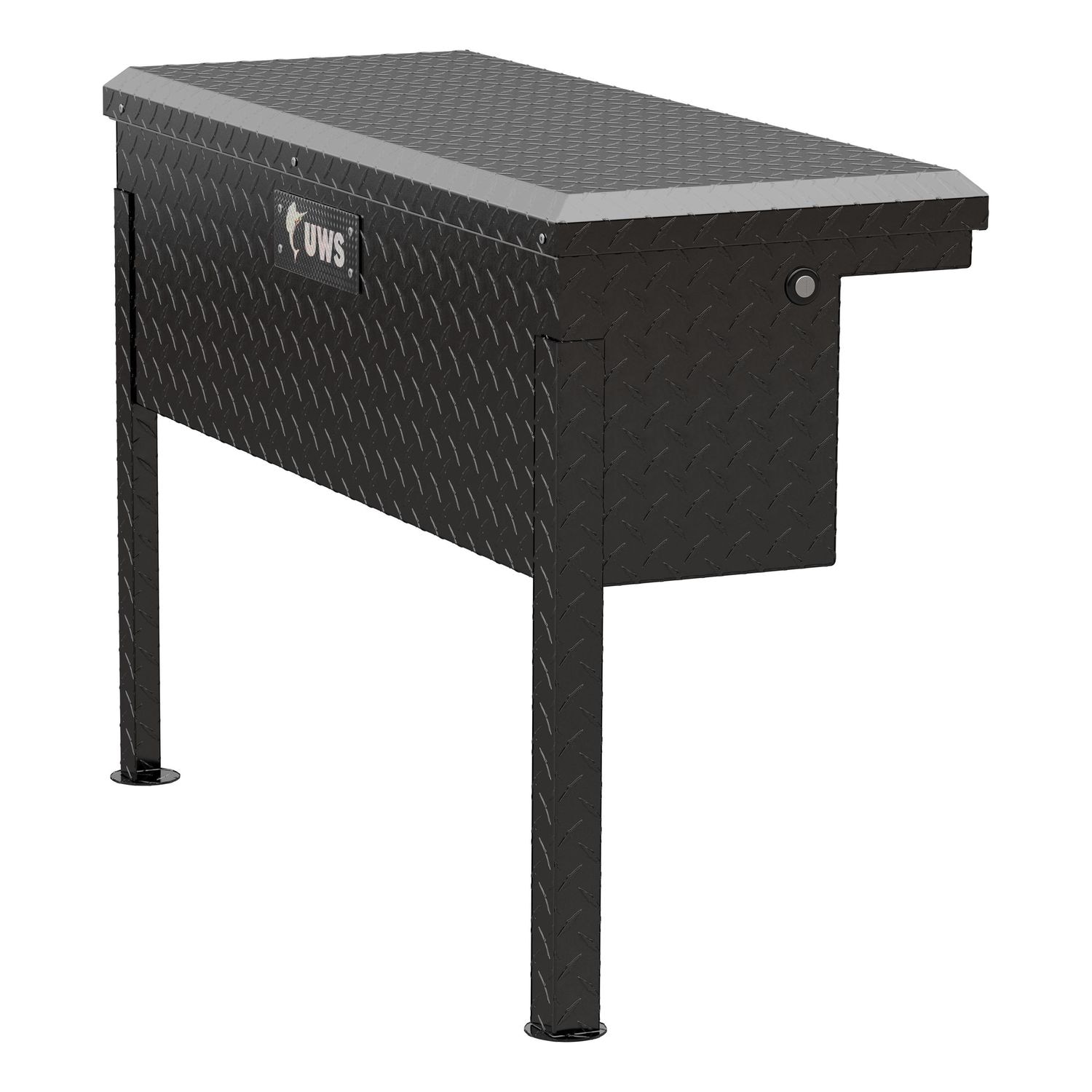 UWS 36in Gloss Black Aluminum Truck Side Tool Box with Low Profile ...