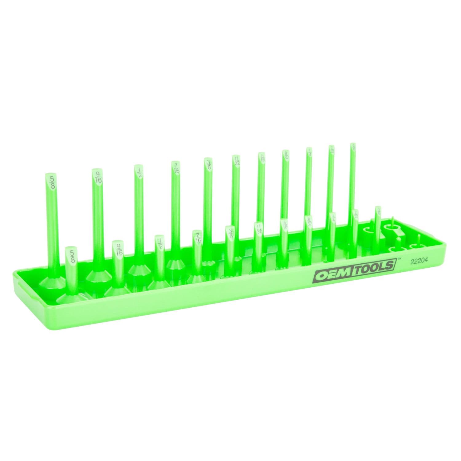 OEMTOOLS 1/4in Drive Green Socket Tray | AutoZone