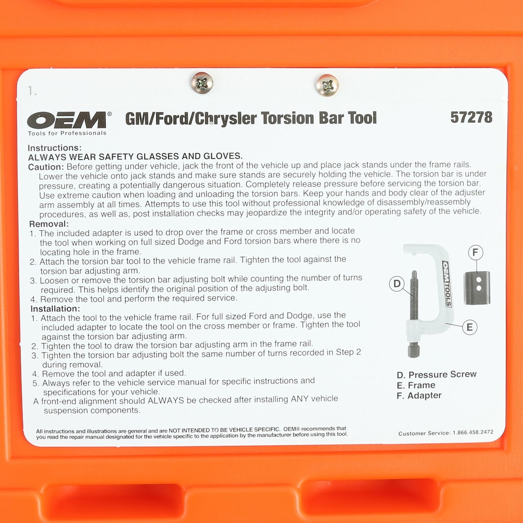 OEMTOOLS Torsion Bar Key 57278 | AutoZone