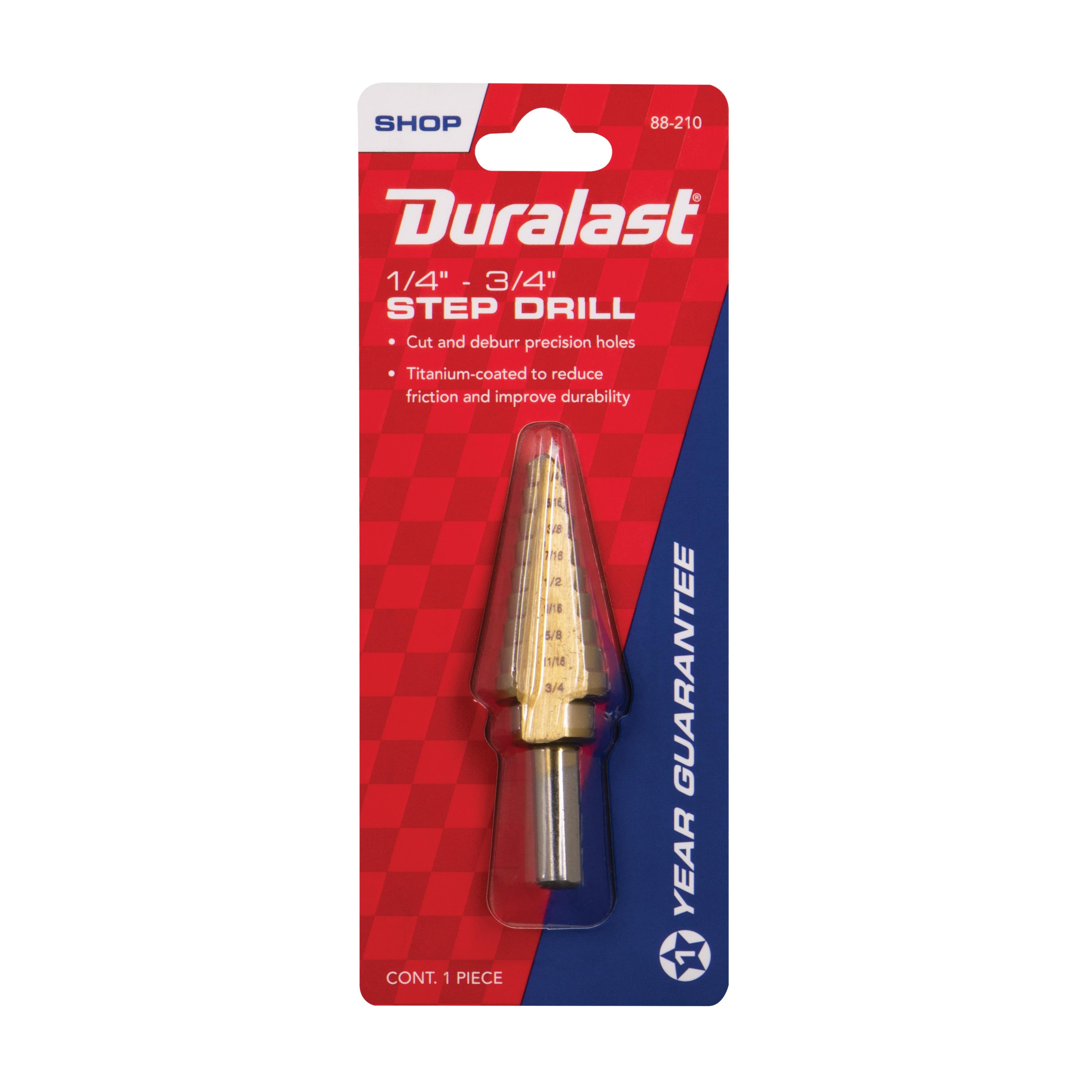 Duralast 1/4in - 3/4in Step Drill | AutoZone