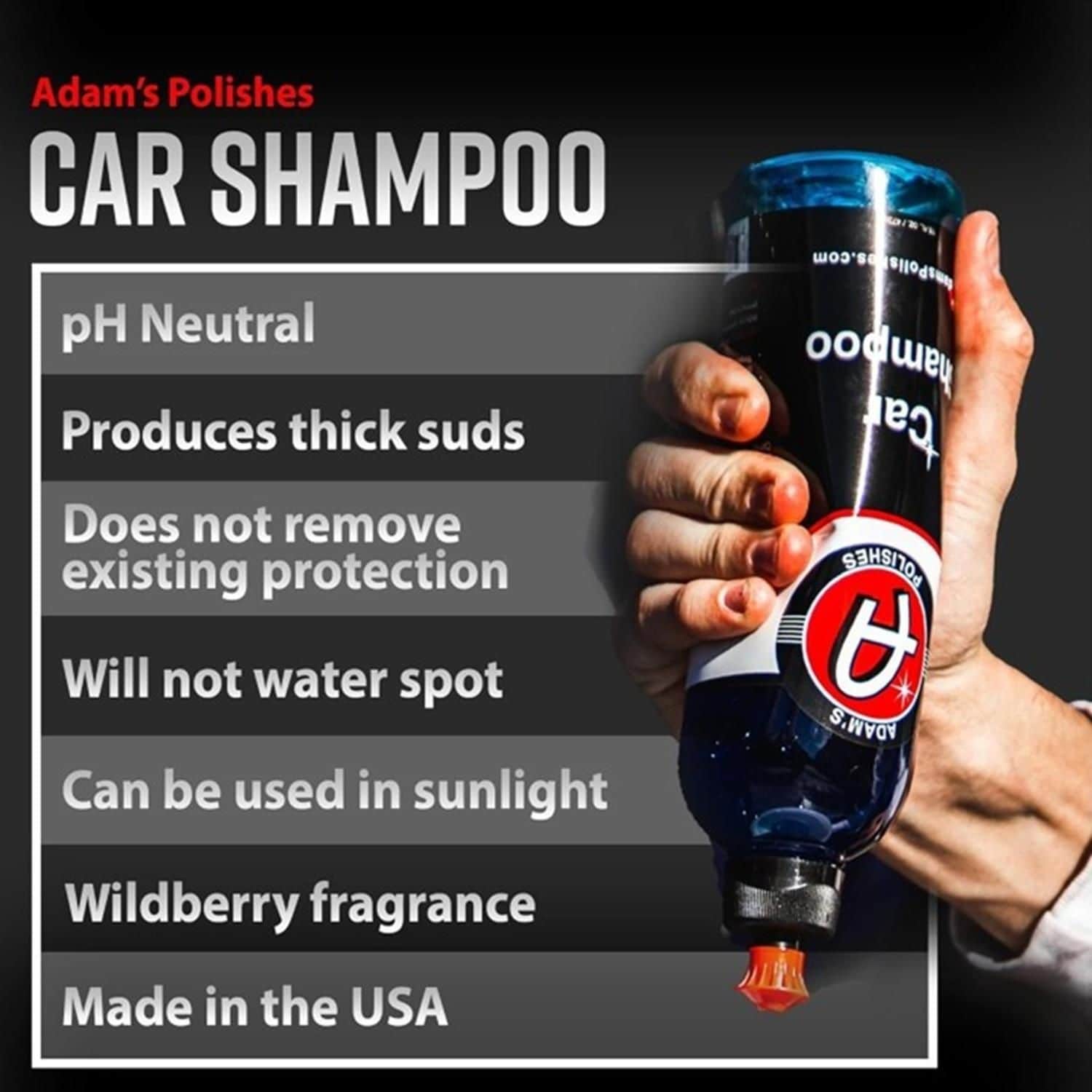 Adam's Polishes Car Shampoo Car Wash 16 oz | AutoZone