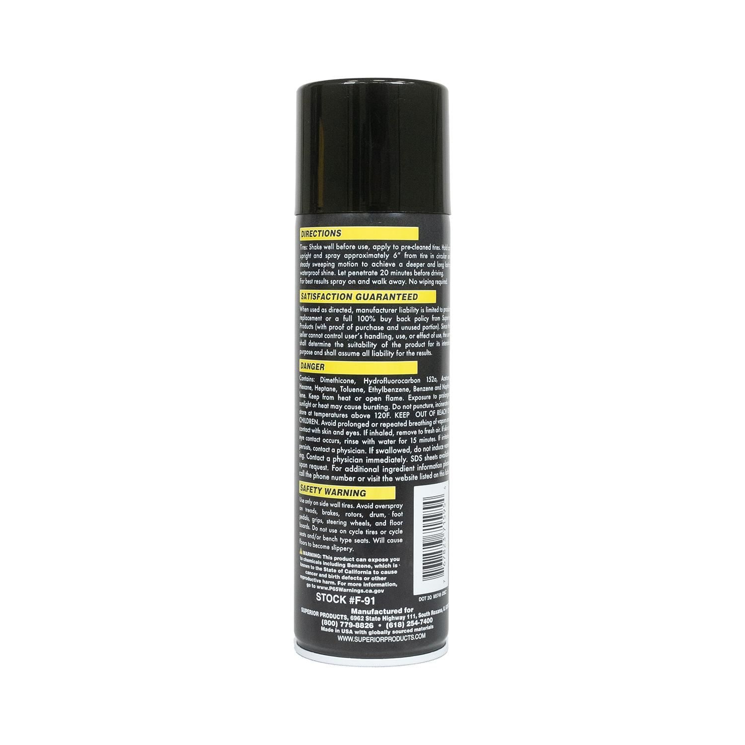 Superior Products California Cover All High Gloss Tire Dressing Spray ...