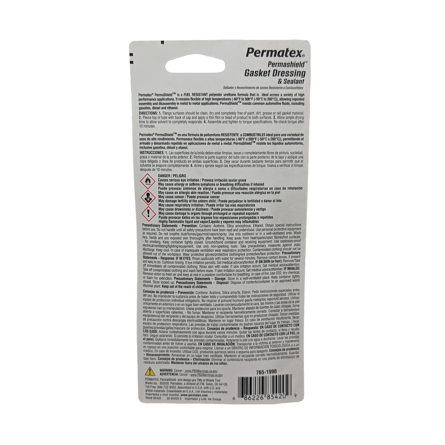 Permatex Permashield Orange Fuel Resistant Gasket Sealant 2 oz | AutoZone